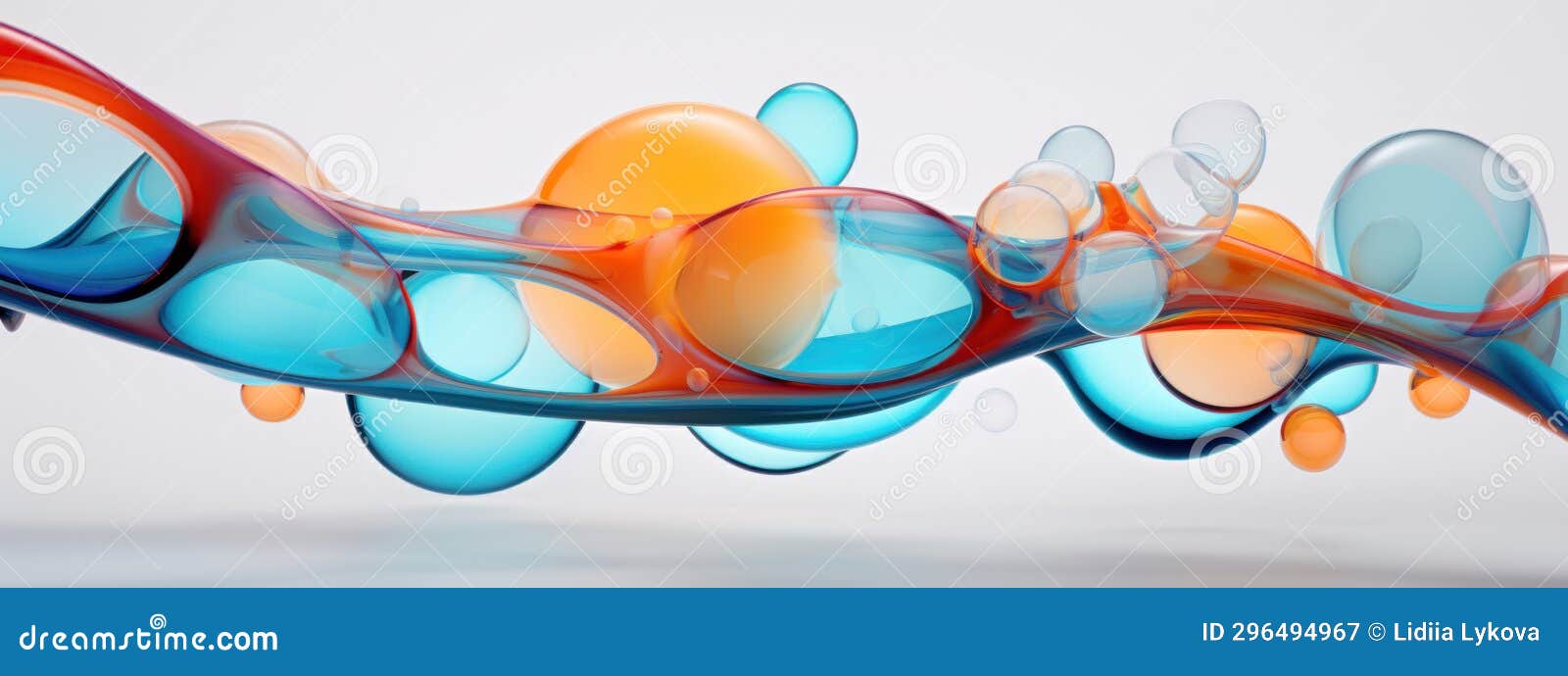 Dreamy Abstract Visualization of Bubbles. AI Generative Stock ...