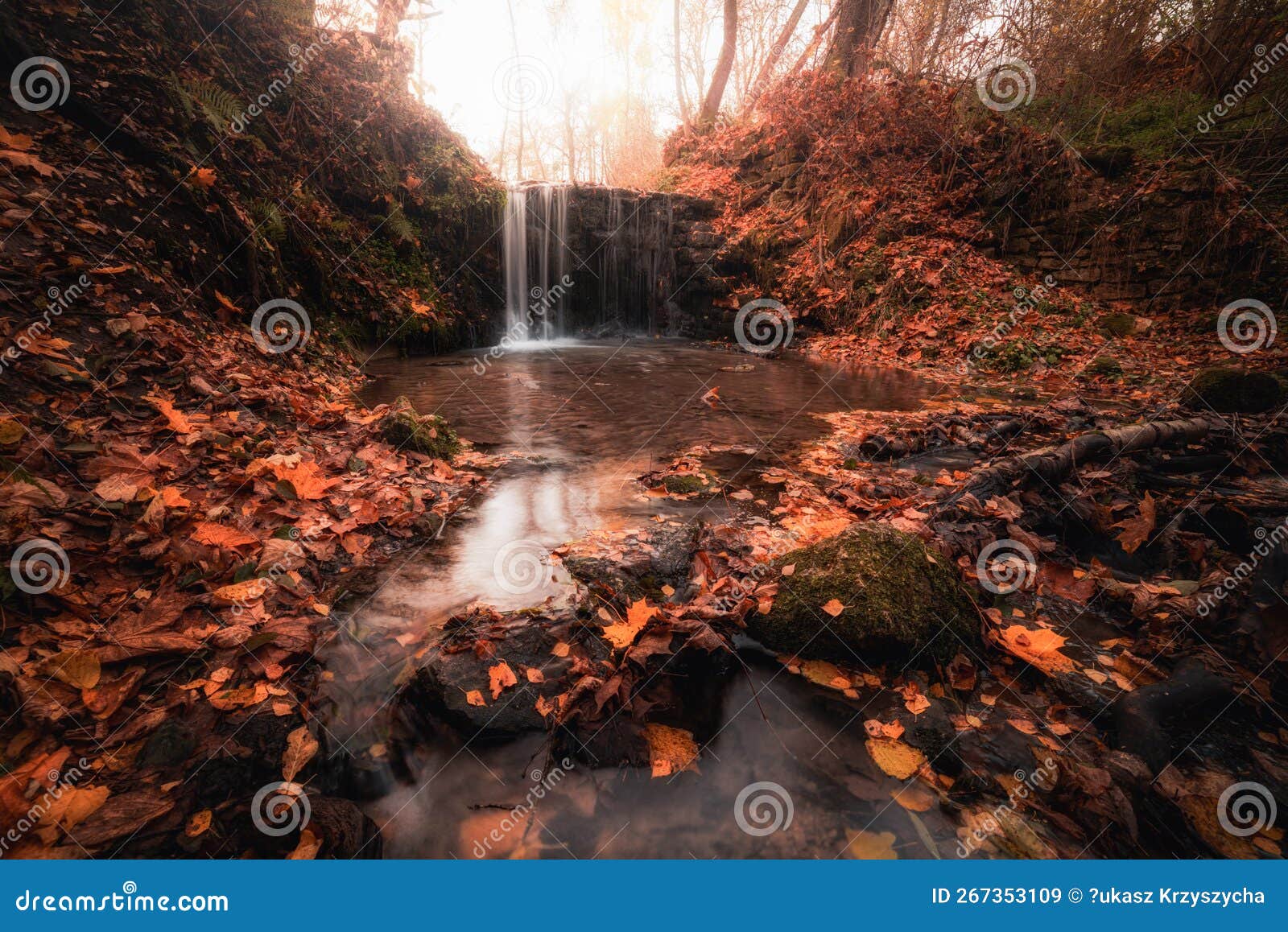 Waterfall With Leaves Turning Color In Autumn In Naruko Gorge - Osaki ...