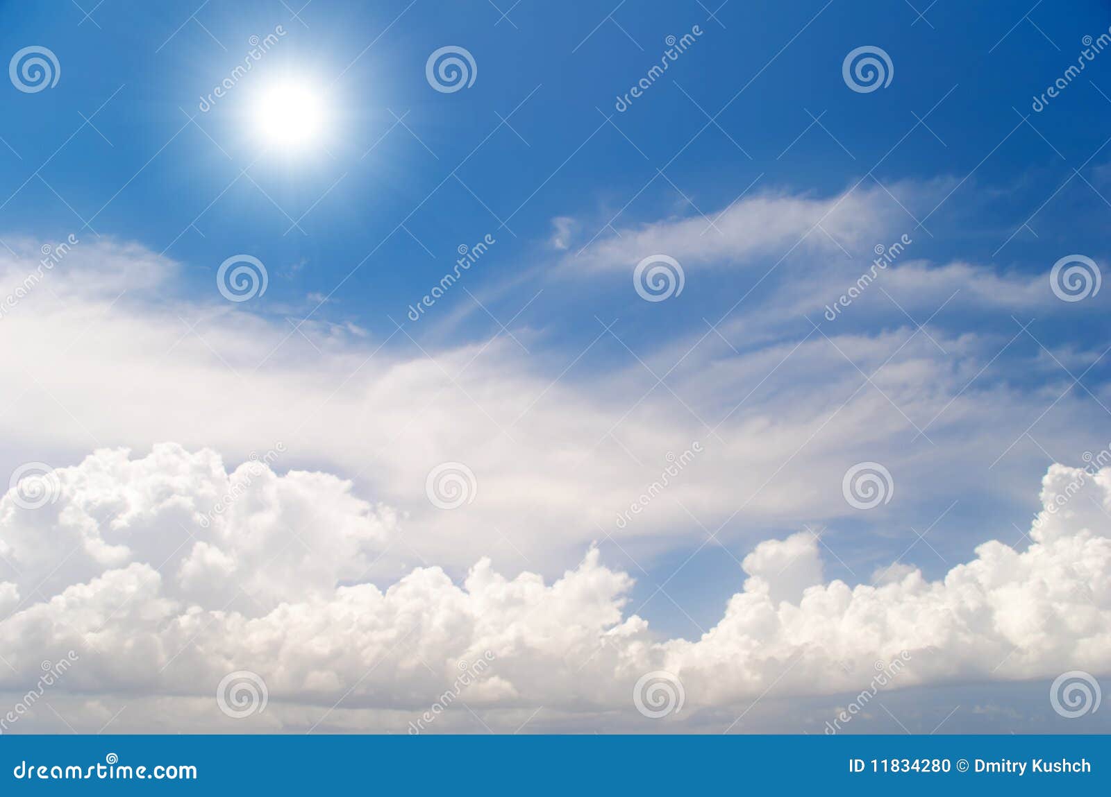 Dreamy Blue sky stock photo. Image of sunrise, nature - 11834280