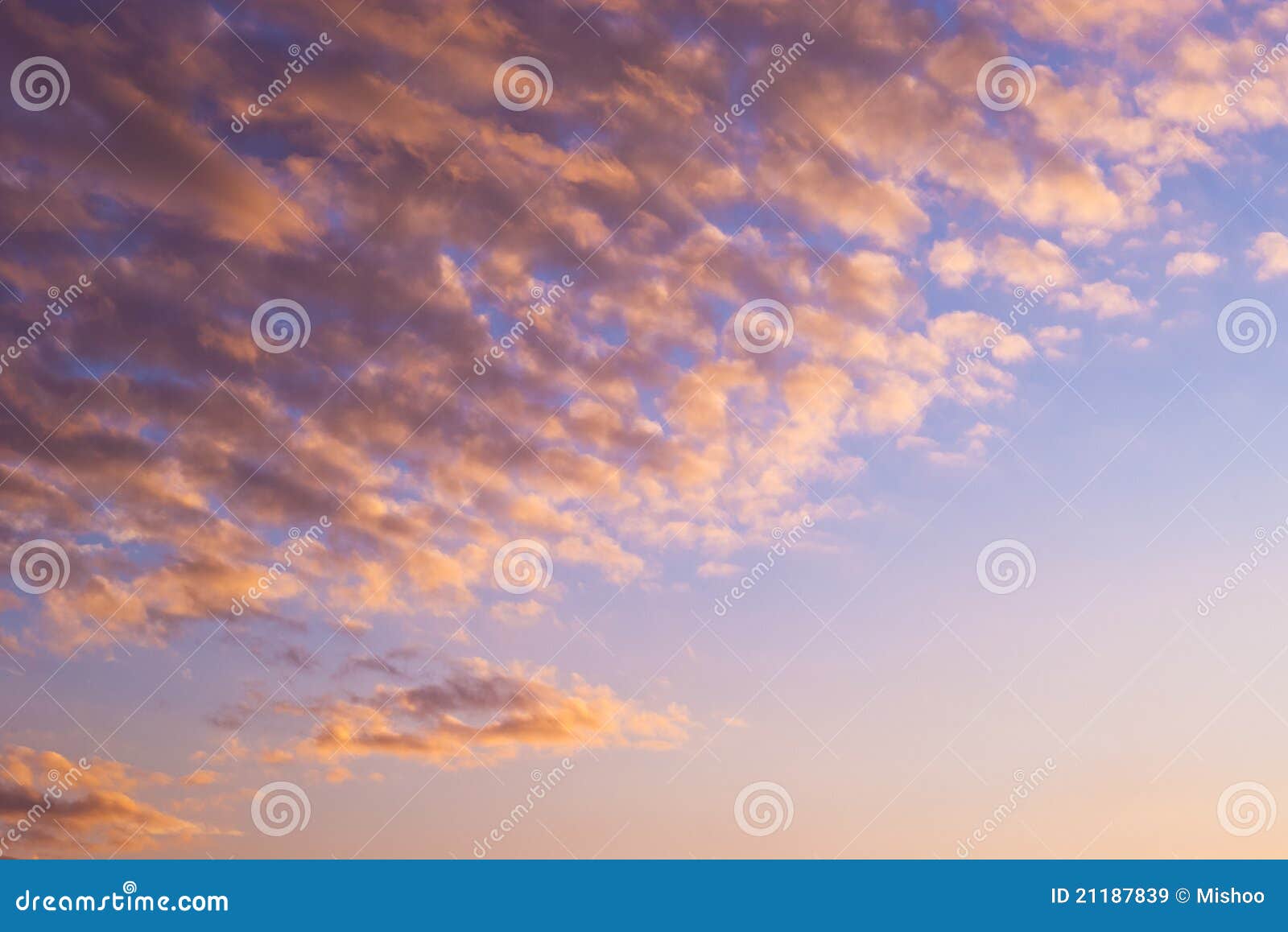 Dreamy clouds stock image. Image of calm, color, yellow - 21187839