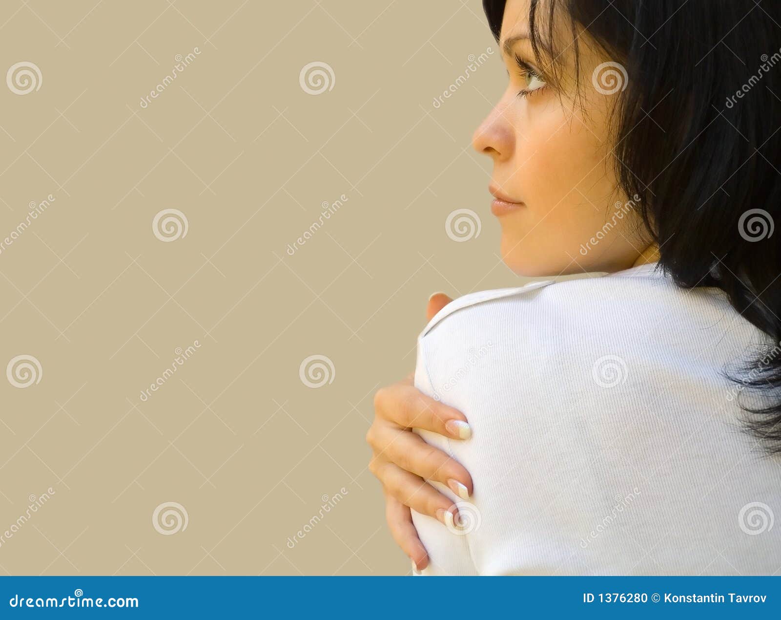 Dreamy girl stock photo. Image of fashion, depressed, elegant - 1376280