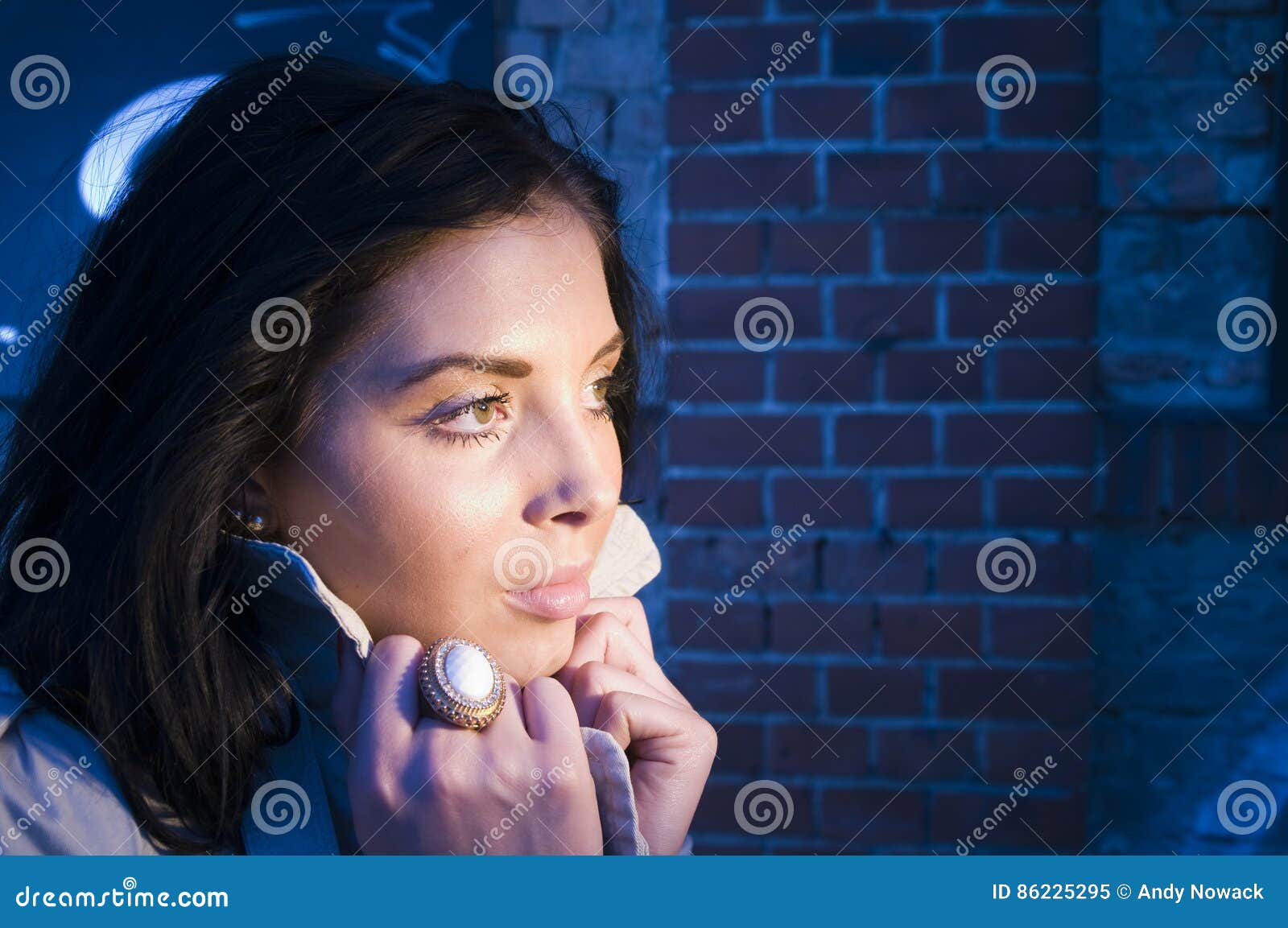 Dreamy look into the light stock image. Image of caucasian - 86225295
