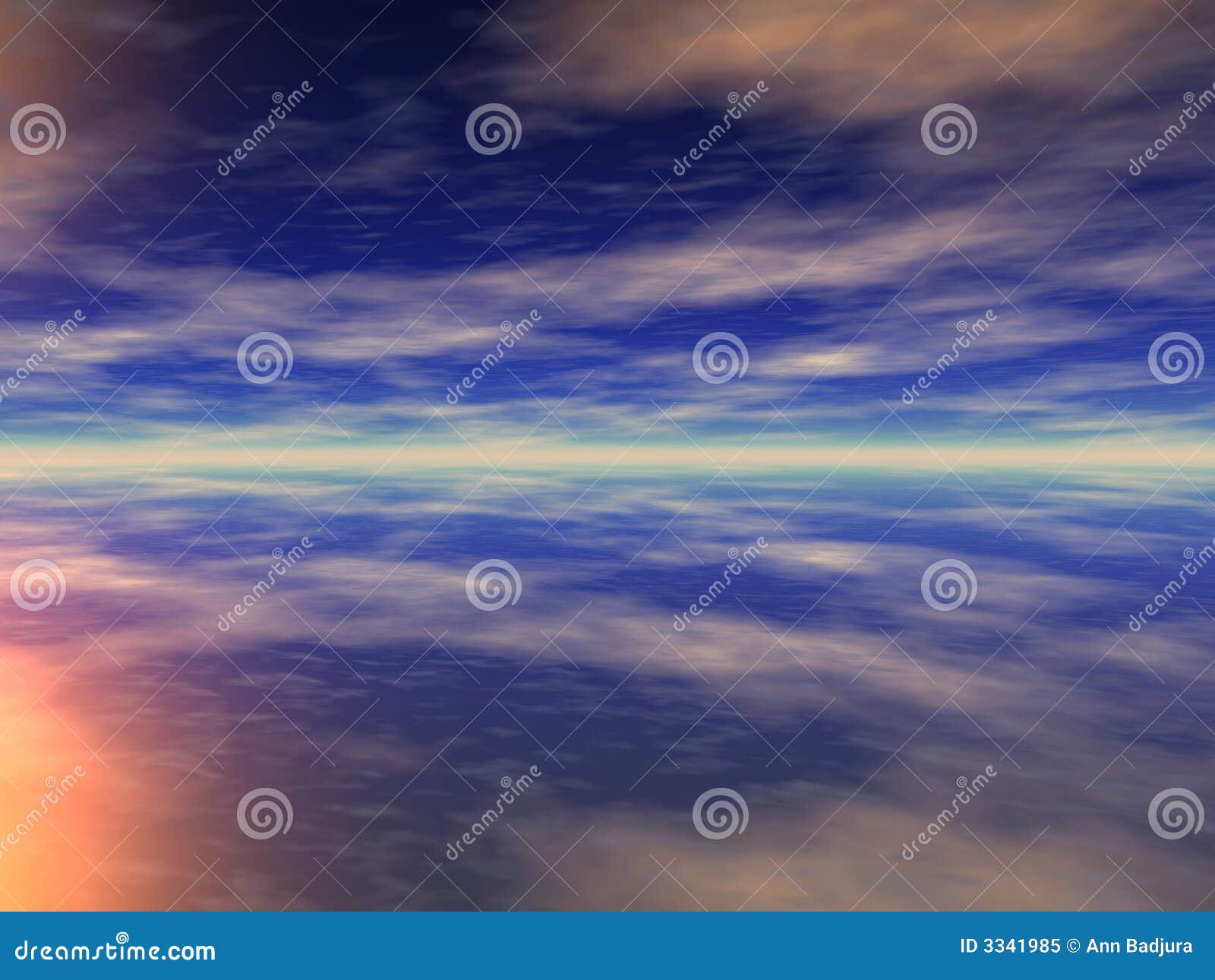 Dreamy Sky stock illustration. Illustration of palms, abstract - 3341985