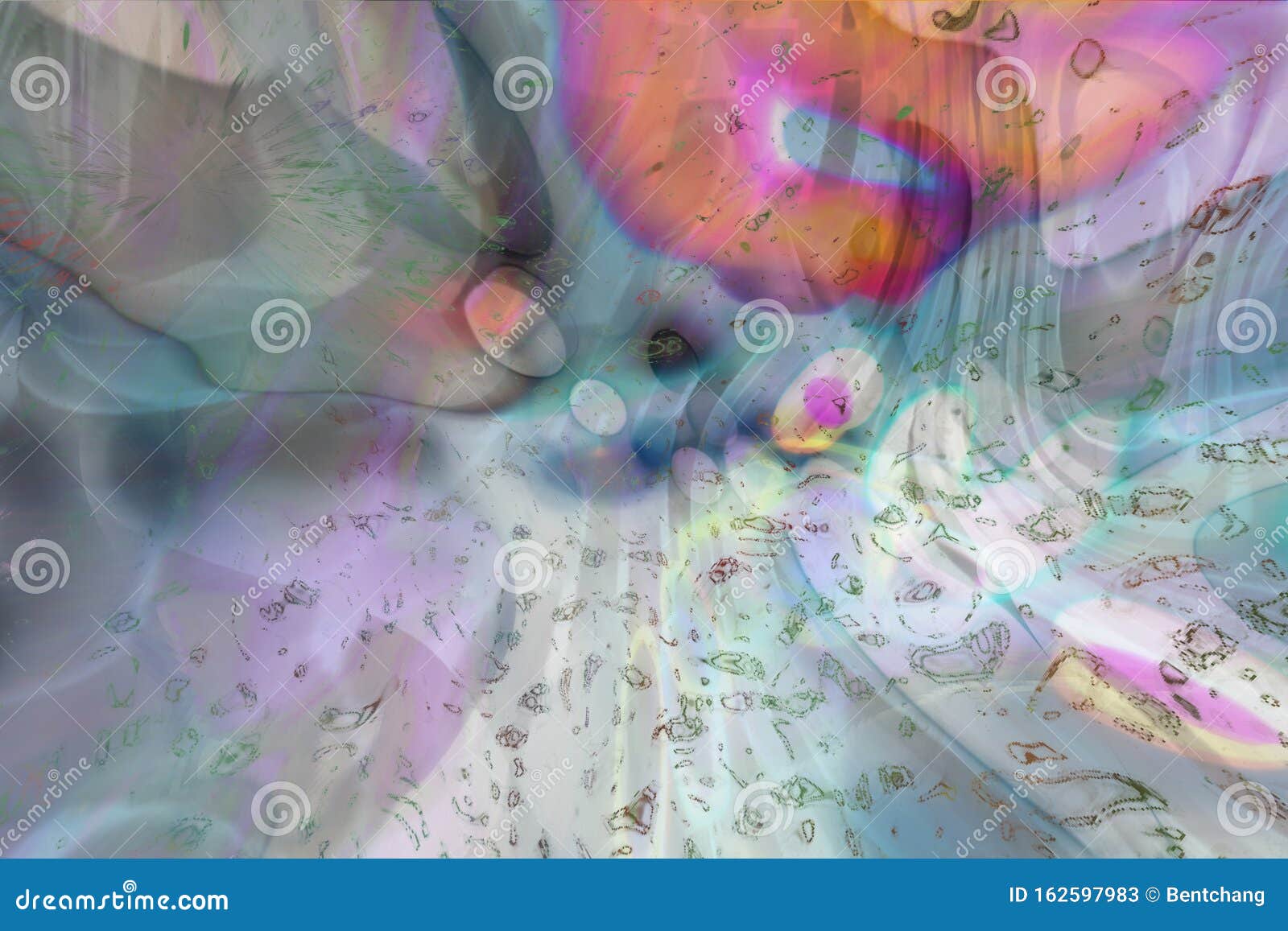 Dreamy and Surreal. Abstract Dreamlike Generative Art Texture. Stock ...