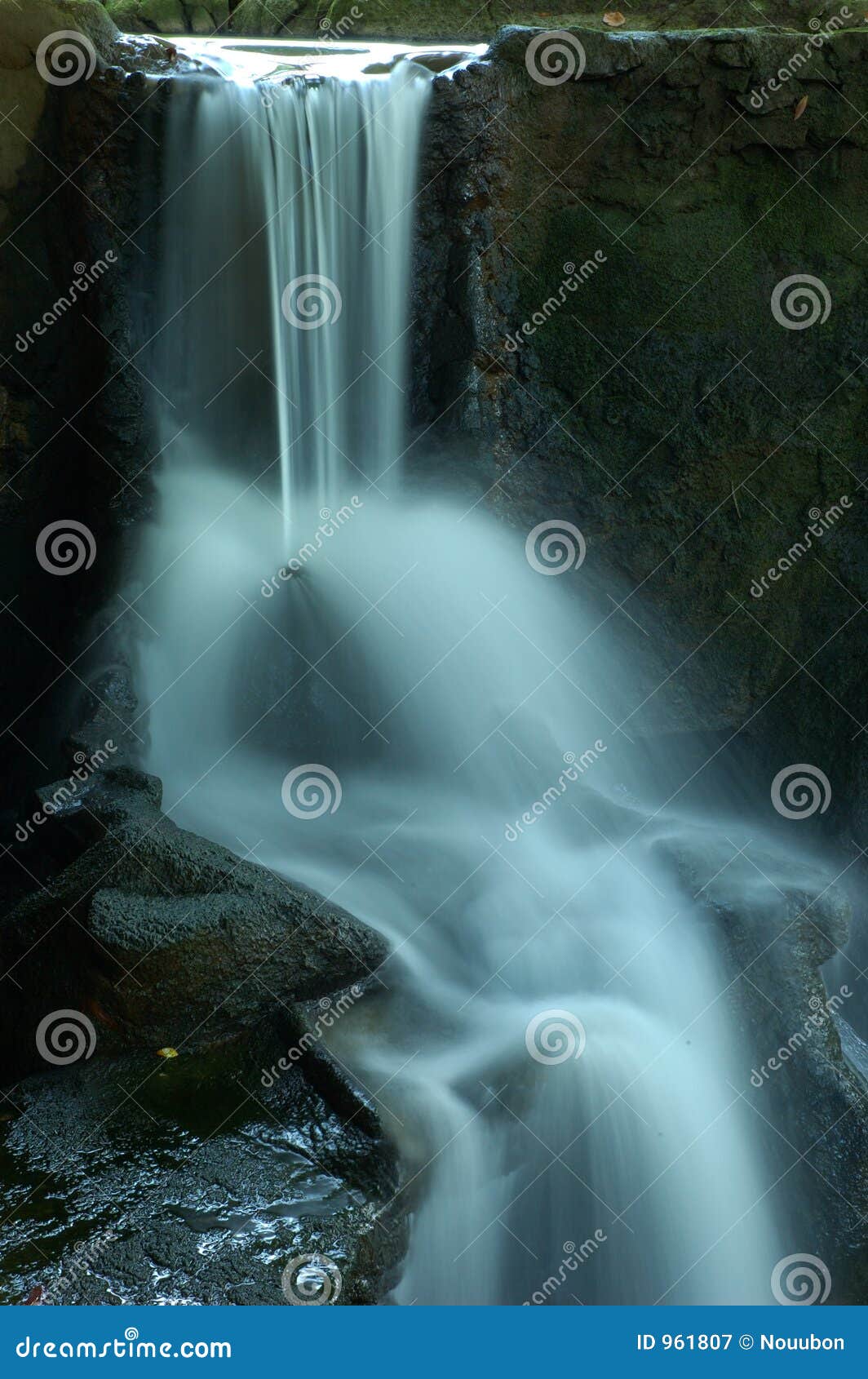 Dreamy Waterfall on Island of Ko Samui, Thailand. Stock Image - Image ...