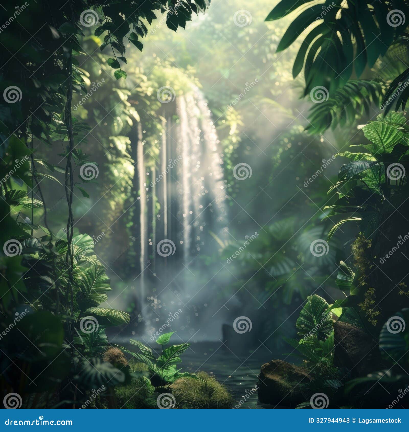 405 Dreamy Waterfall: A Serene And Dreamy Background Featuring A ...