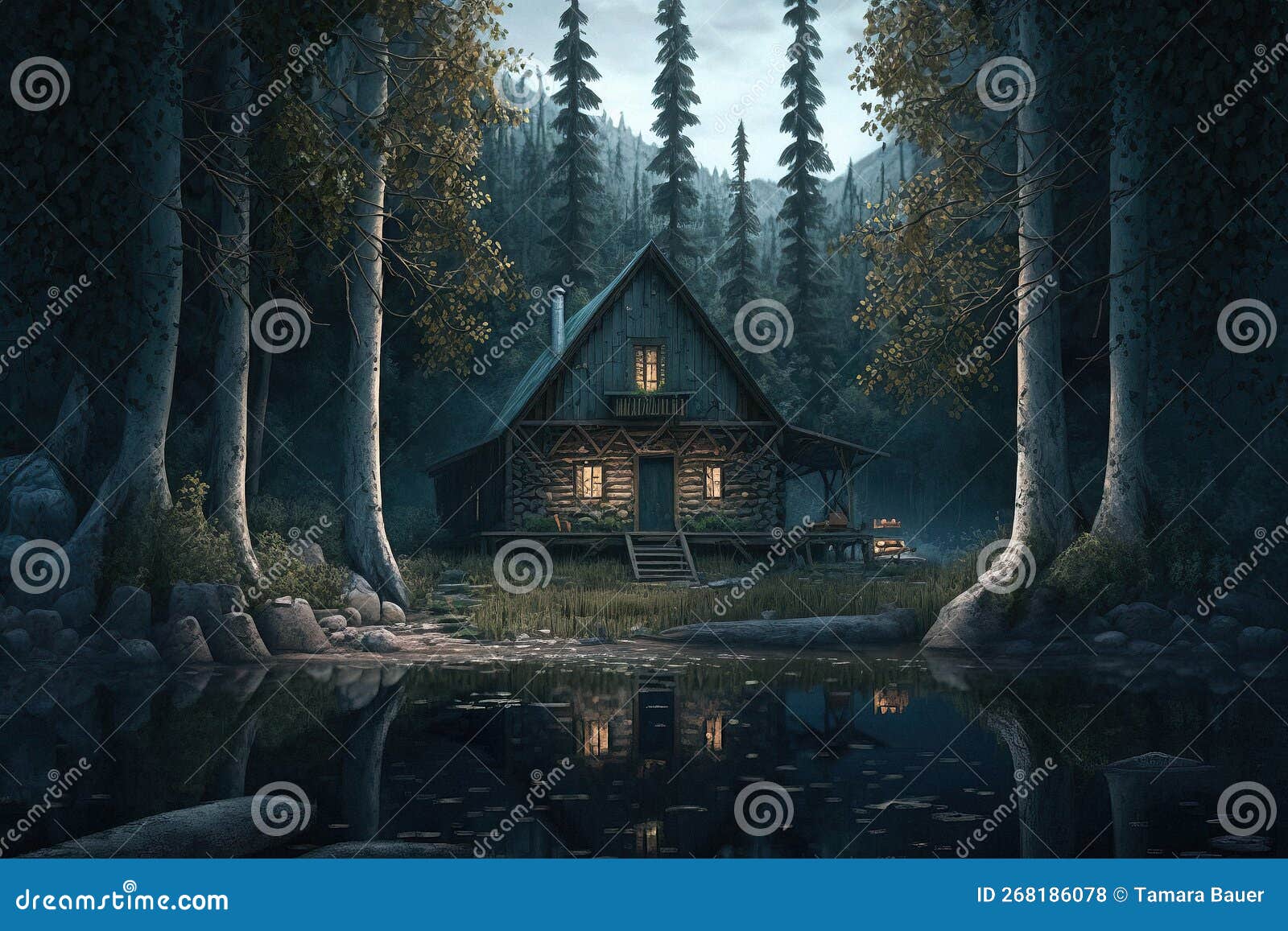 Old Creepy Country Cabins Creepy Cabin Stock Photos, Royalty Free