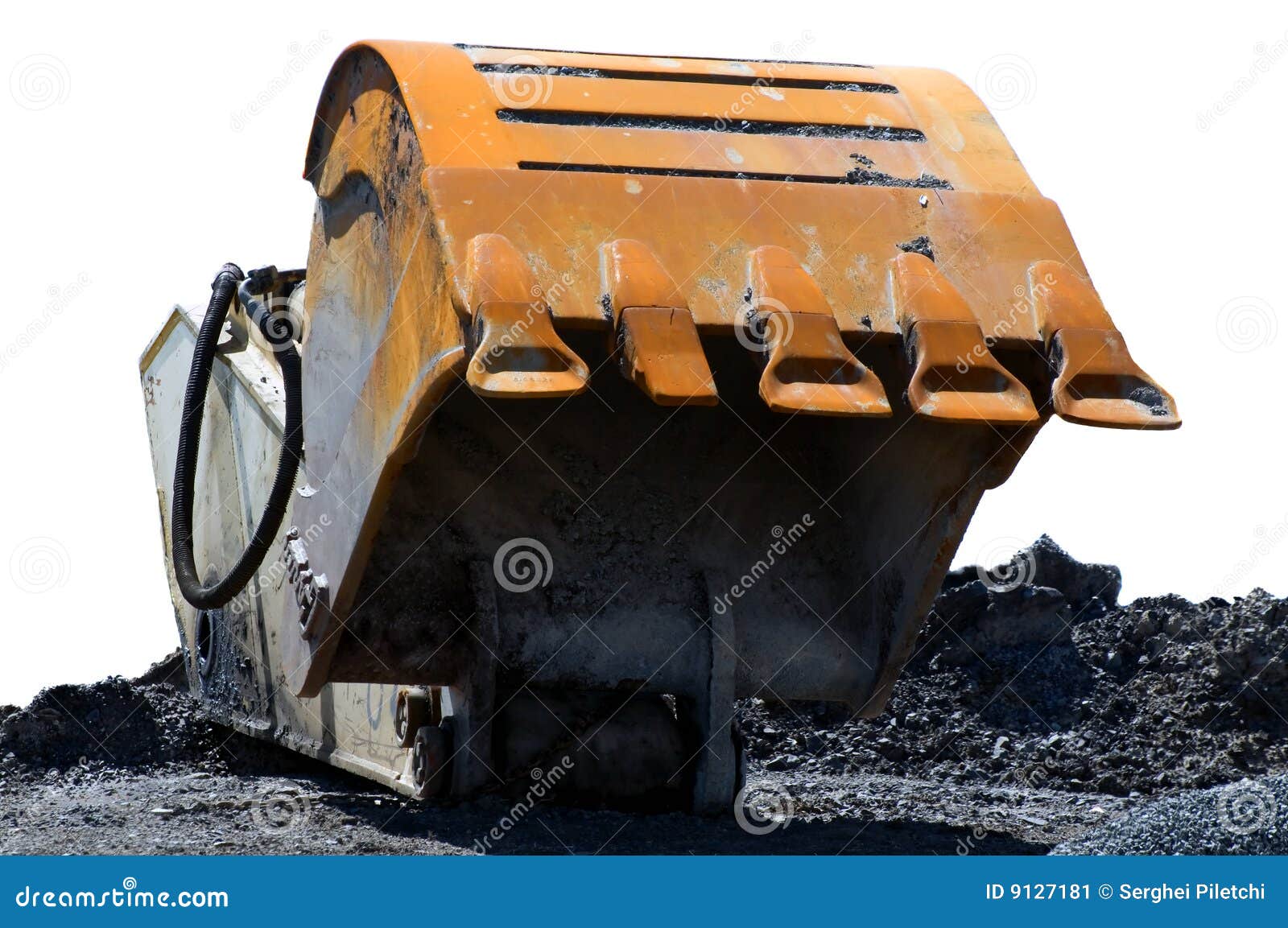 Dredge ladle,excavator stock image. Image of metal, danger - 9127181