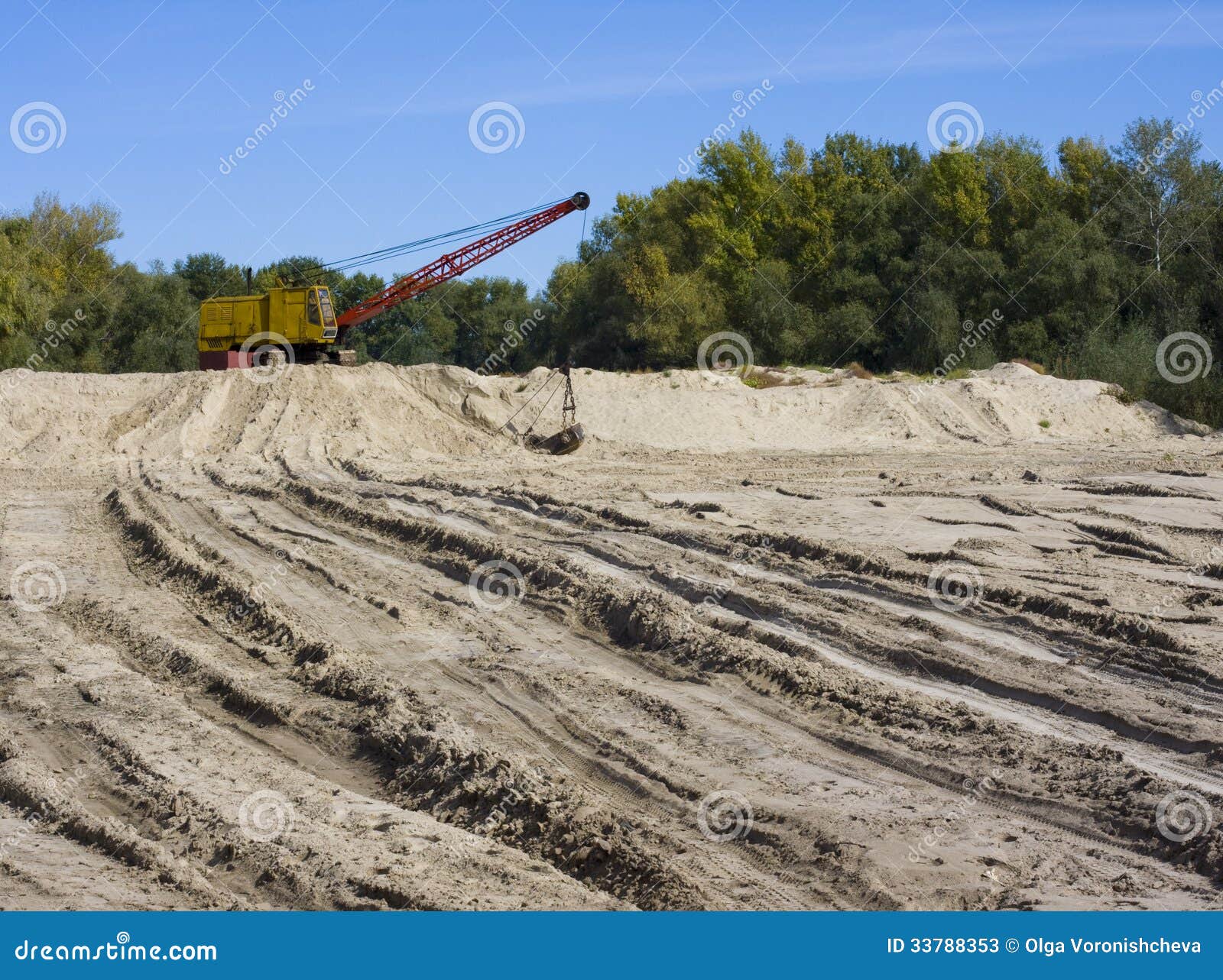 Dredge on sand stock image. Image of heavy, ditch, rust - 33788353