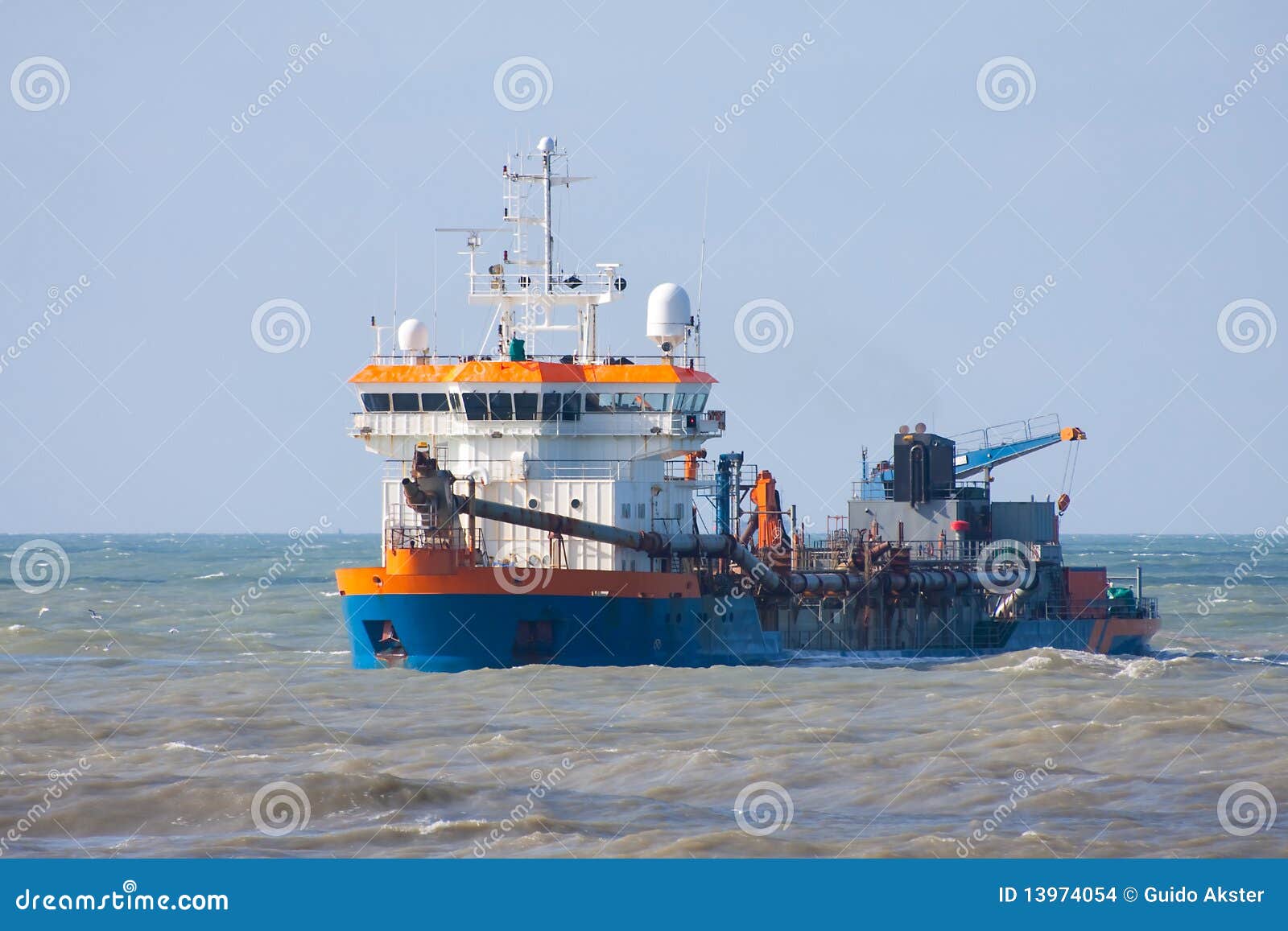 Dredger stock photo. Image of reclamation, dredge, construction - 13974054