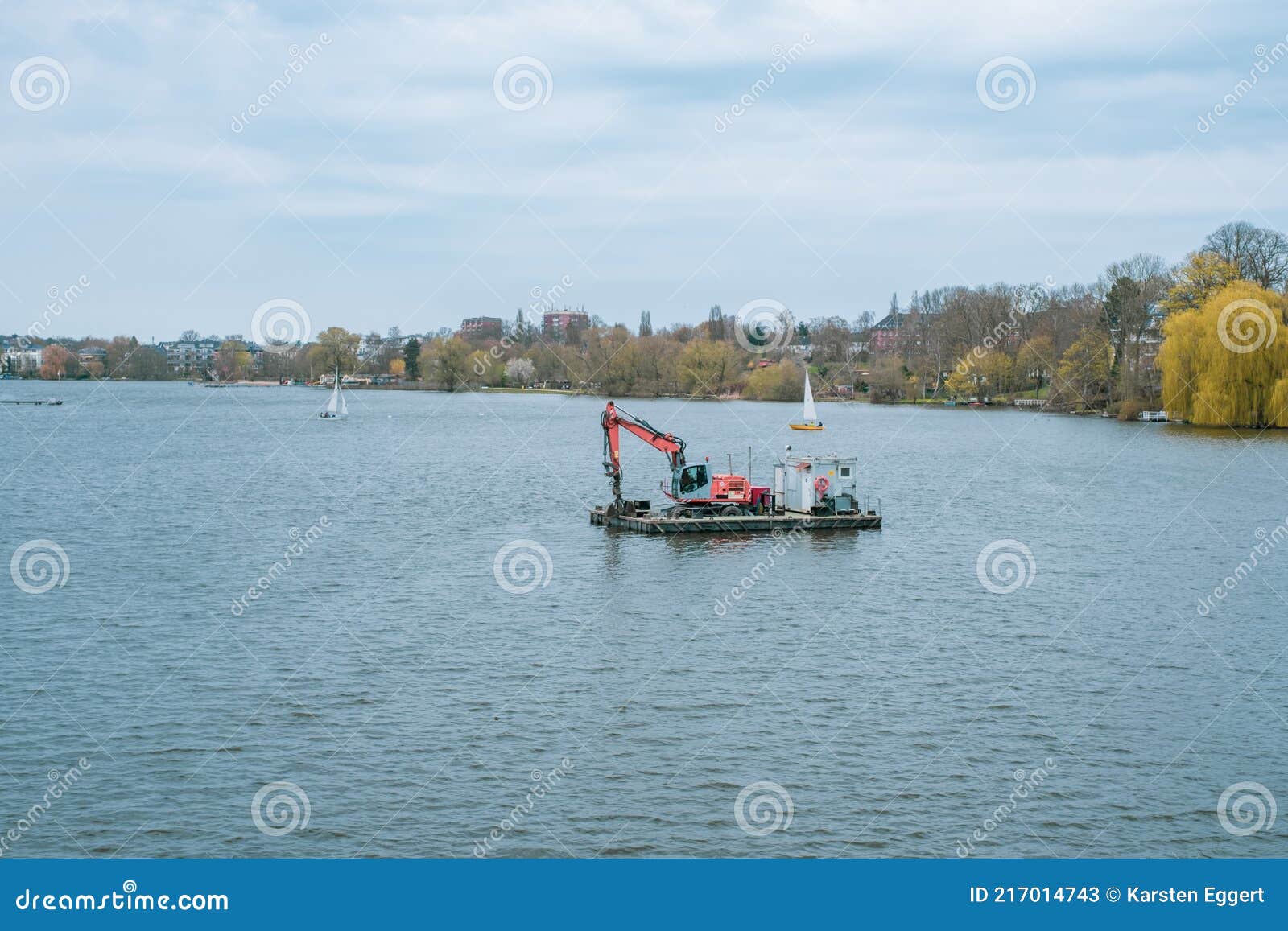 Raft A Flat Buoyant Structure Of Plastic Box Used As A Floating ...