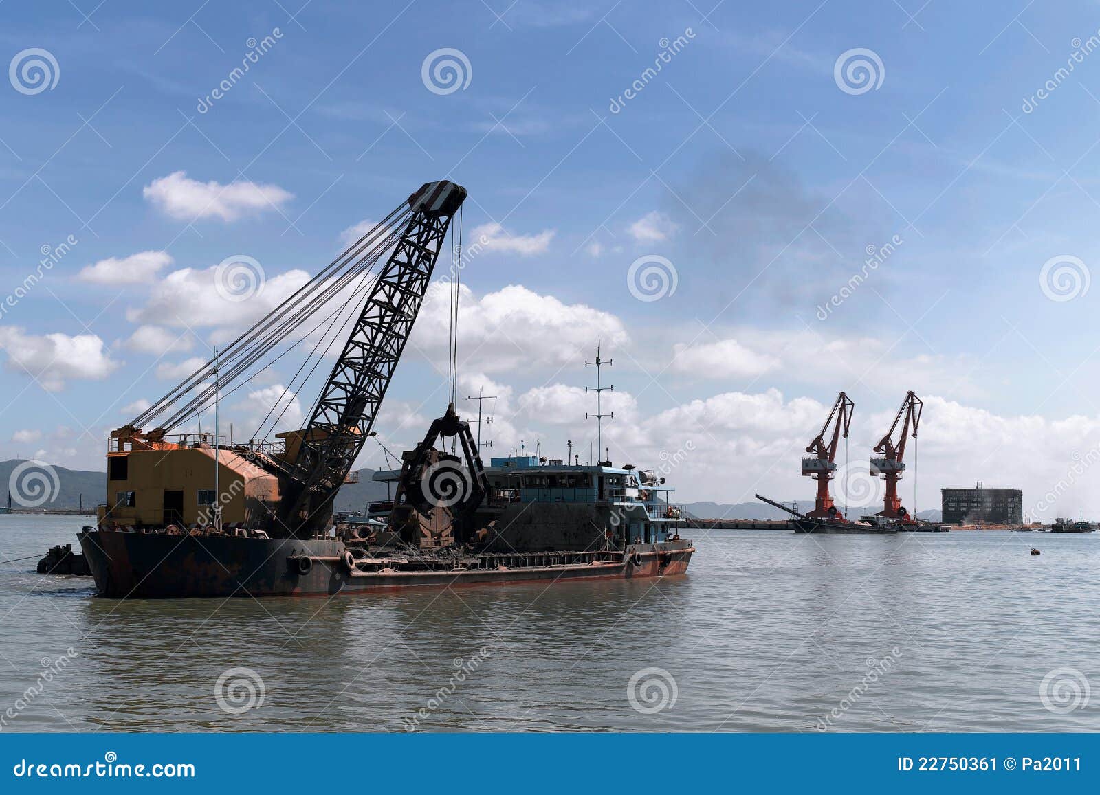 Dredging stock image. Image of dredger, sand, unblocking - 22750361