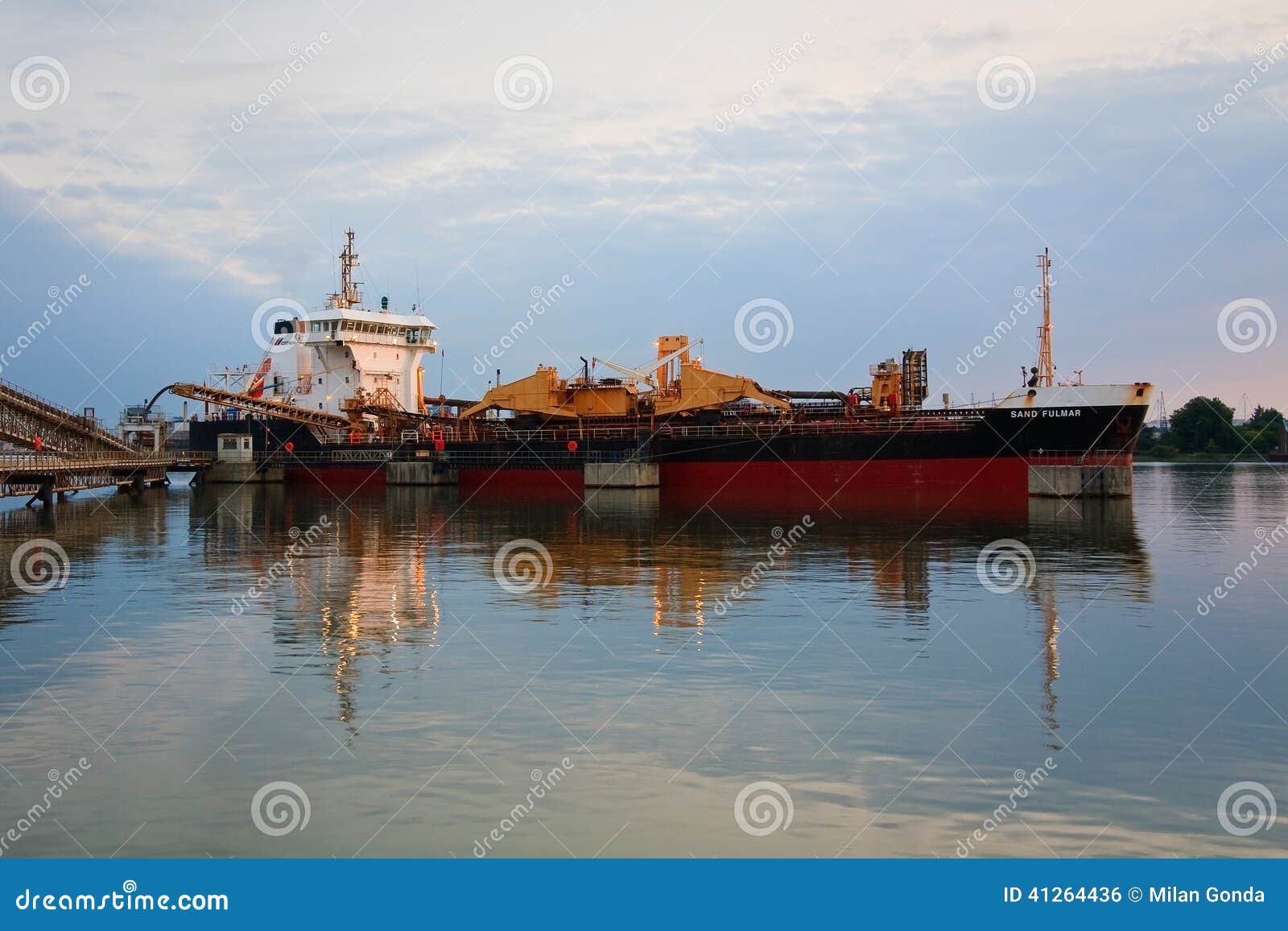 A Dredging Ship on River Thames, London. Editorial Photo - Image of ...