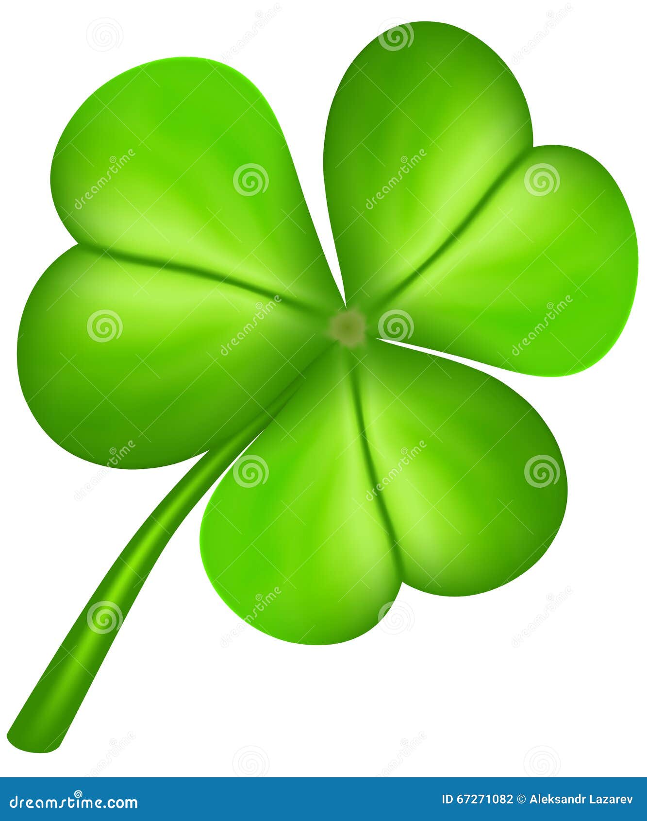 Drei Blatt-Klee vektor abbildung. Illustration von patric - 67271082