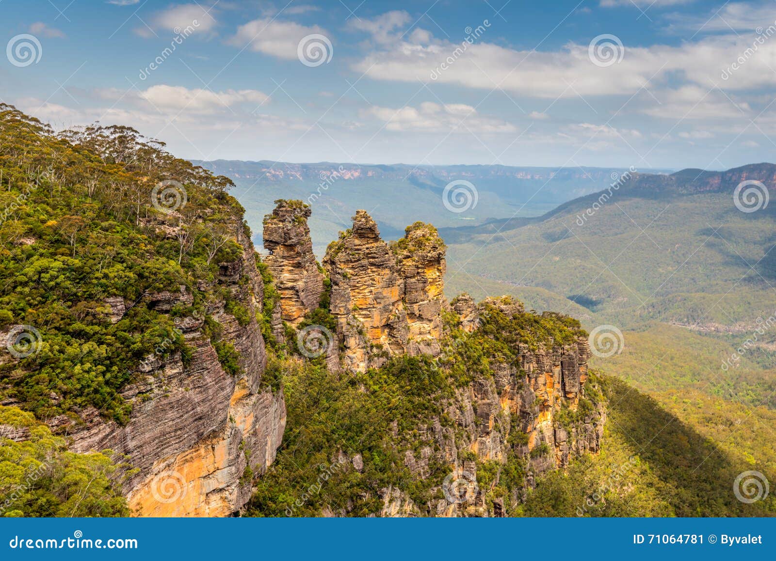 Drei Schwestern, Blaue Berge, Australien Stockbild - Bild von platz ...