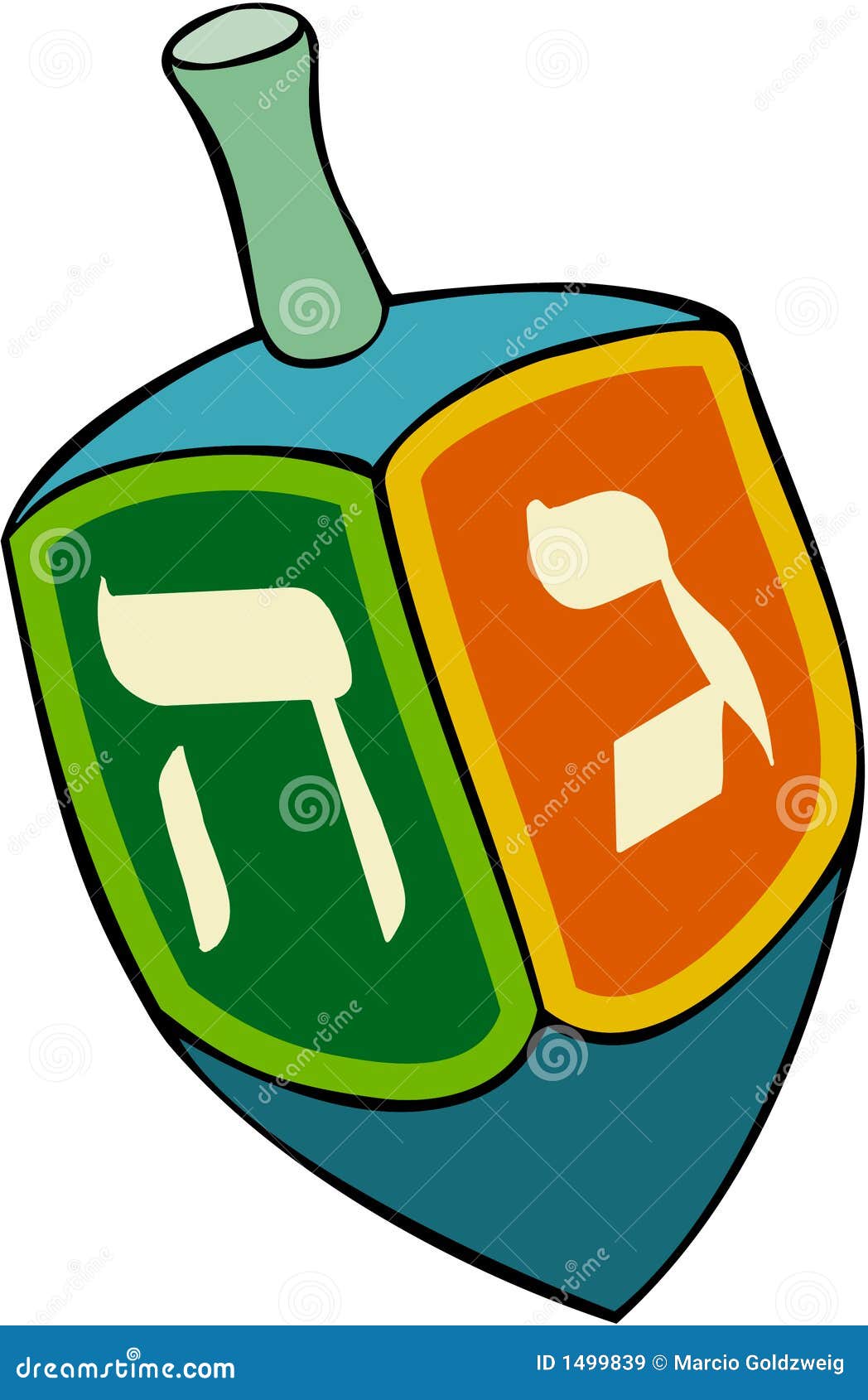 Set Of Dreidl Cartoon Icon Design Template With Various Models. Vector ...