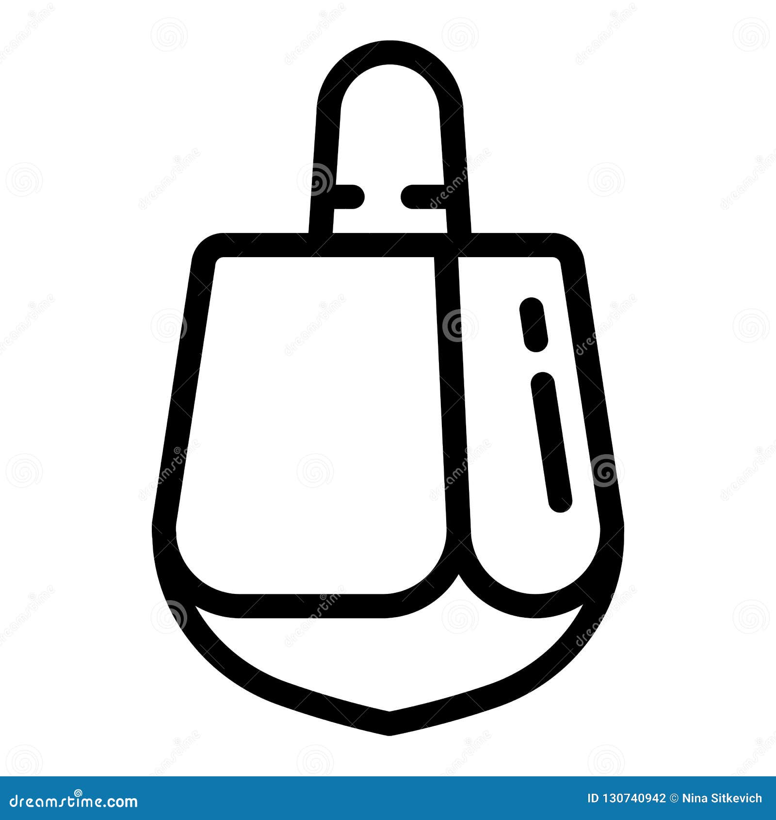 Dreidel Icon, Outline Style Stock Vector - Illustration of line ...
