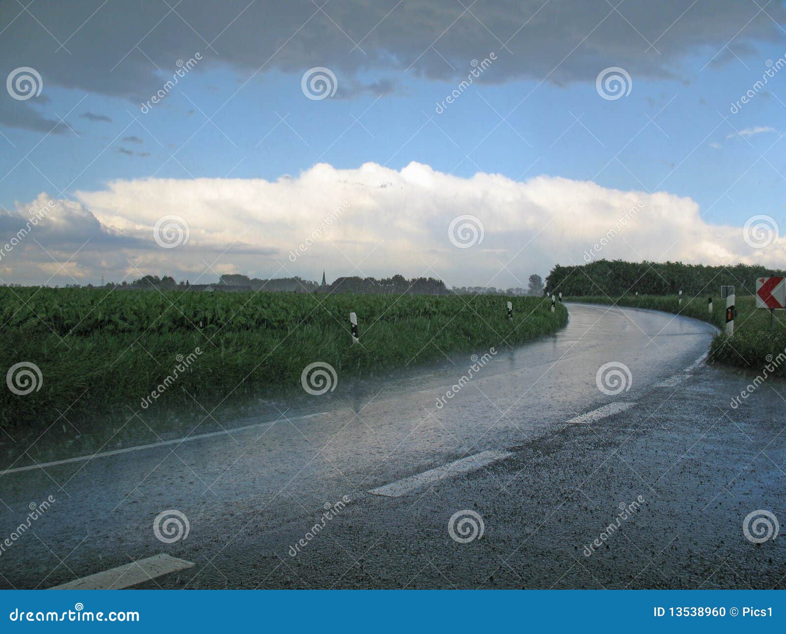 Drenching Rain Stock Photo - Image: 13538960