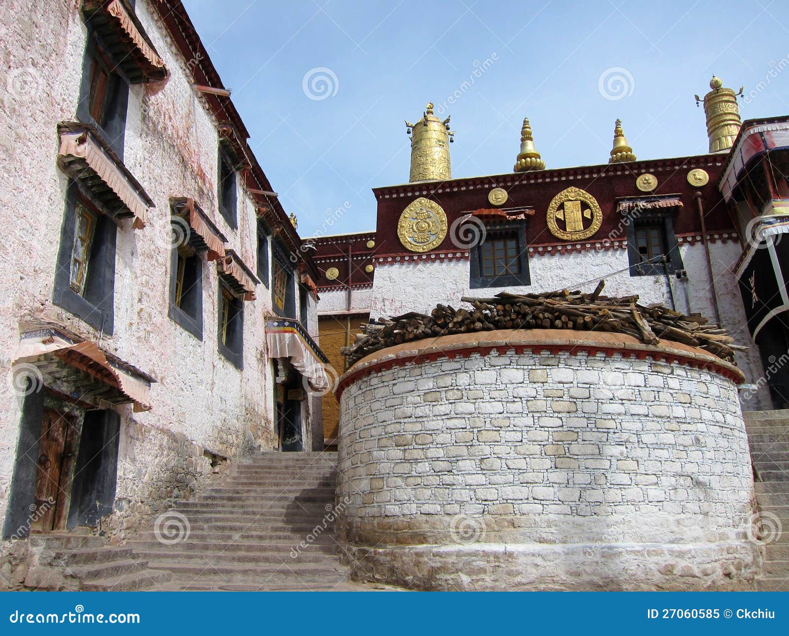 Drepung Monastery Just 8 Km Away From Lhasa, Tibet, Asia, White And Red ...