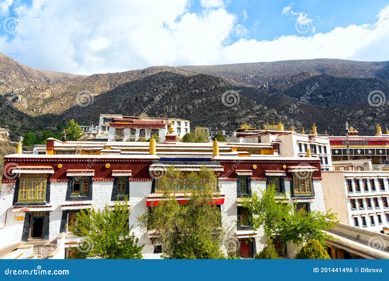 Drepung Monastery in Tibet stock photo. Image of religious - 201441496