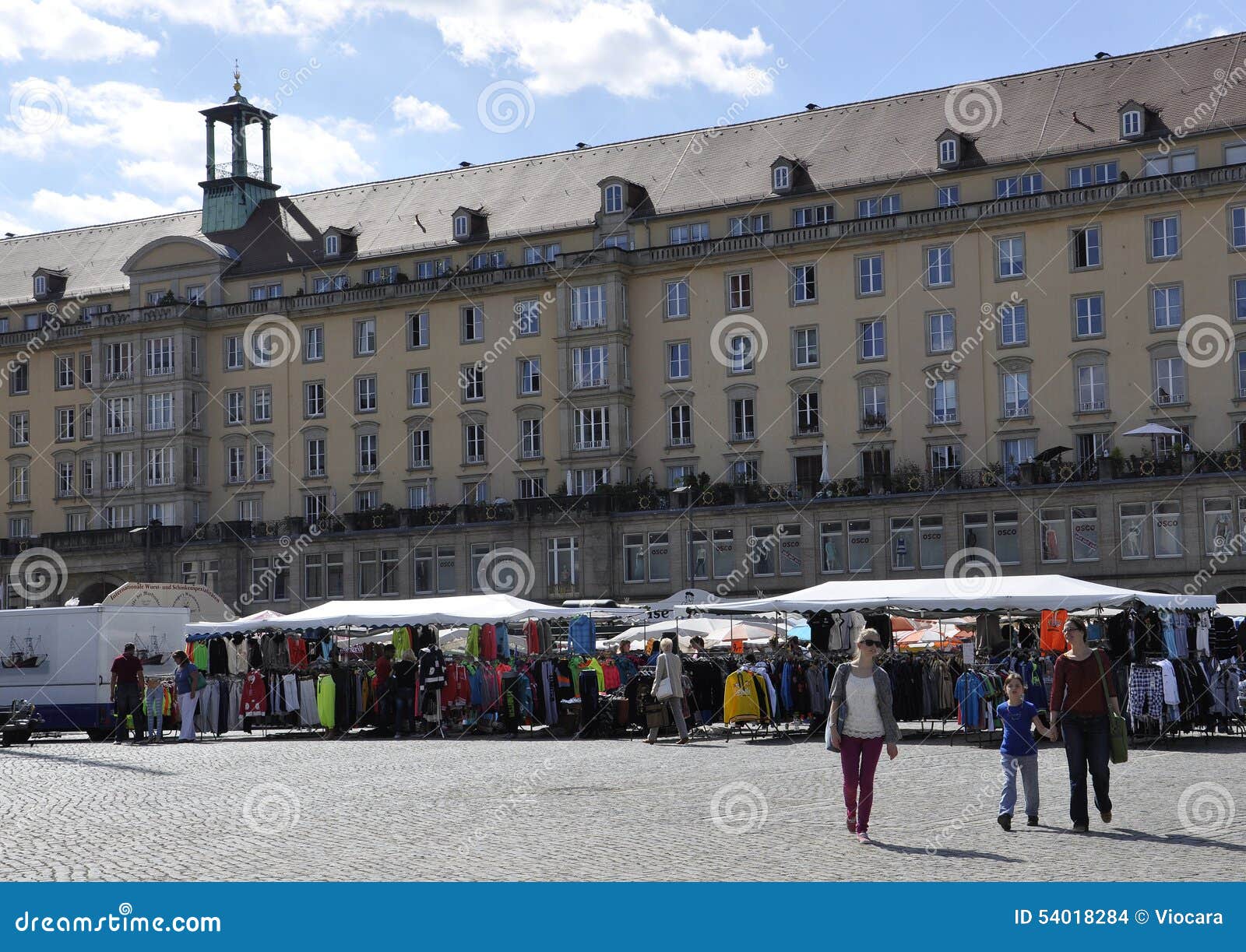 Dresden,August 28:Market Place from Dresden in Germany Editorial Stock ...