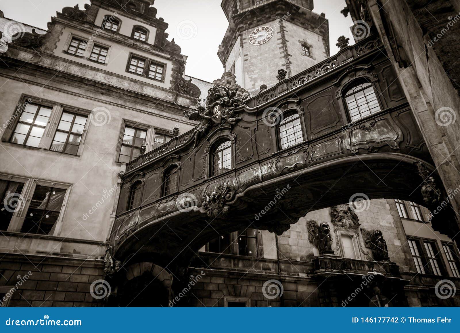 Dresden castle bridge stock photo. Image of bridge, decorative - 146177742