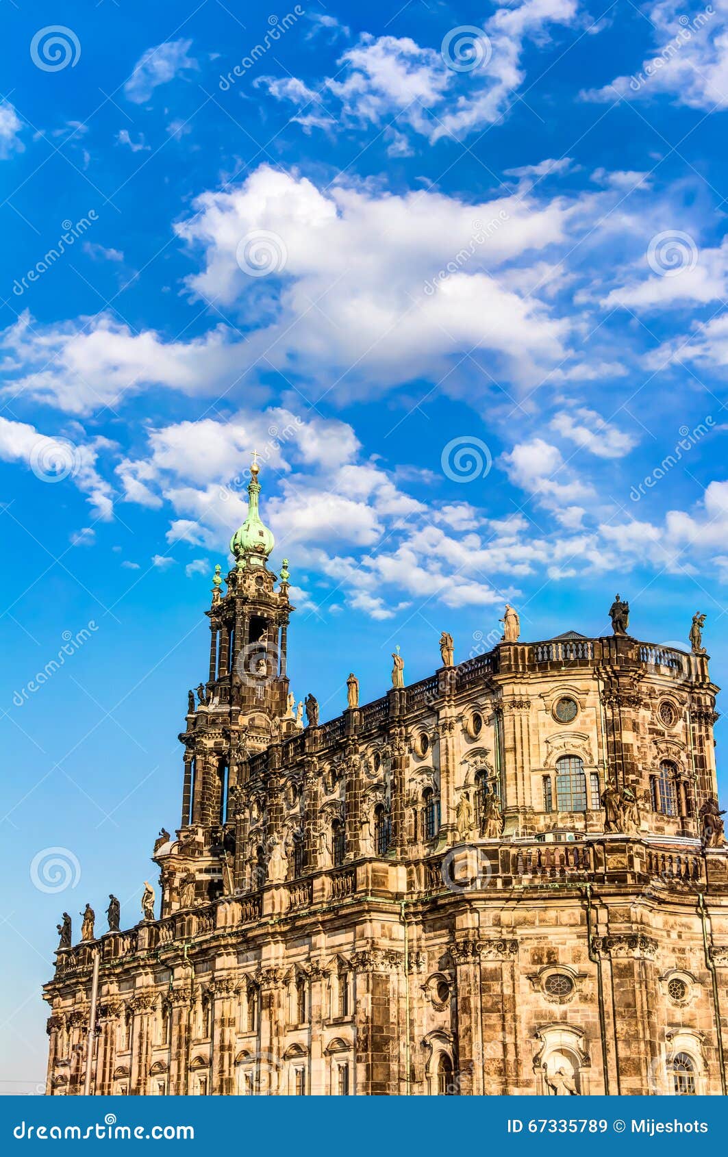 The Dresden Cathedral stock image. Image of baroque, building - 67335789