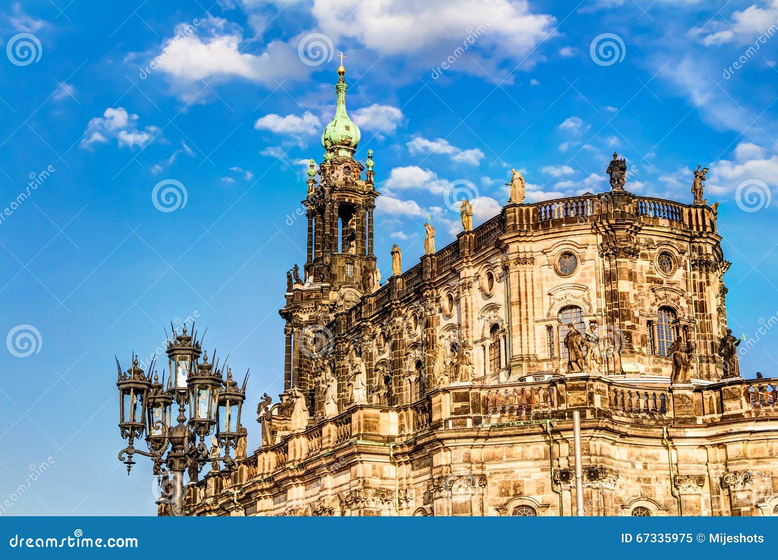 The Dresden Cathedral stock image. Image of city, romanesque - 67335975