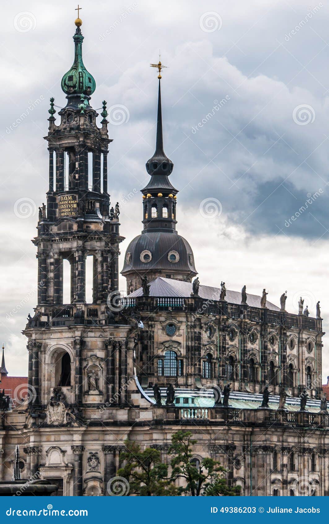 Dresden Cathedral stock image. Image of cathedral, catholic - 49386203