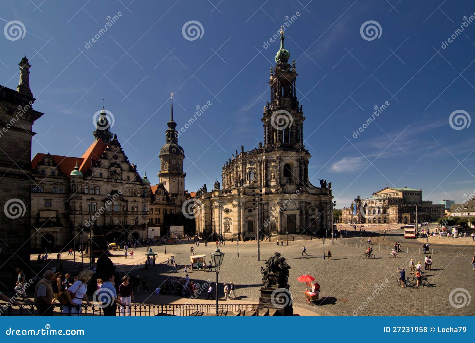 Dresden - centro foto de archivo editorial. Imagen de johann - 27231958