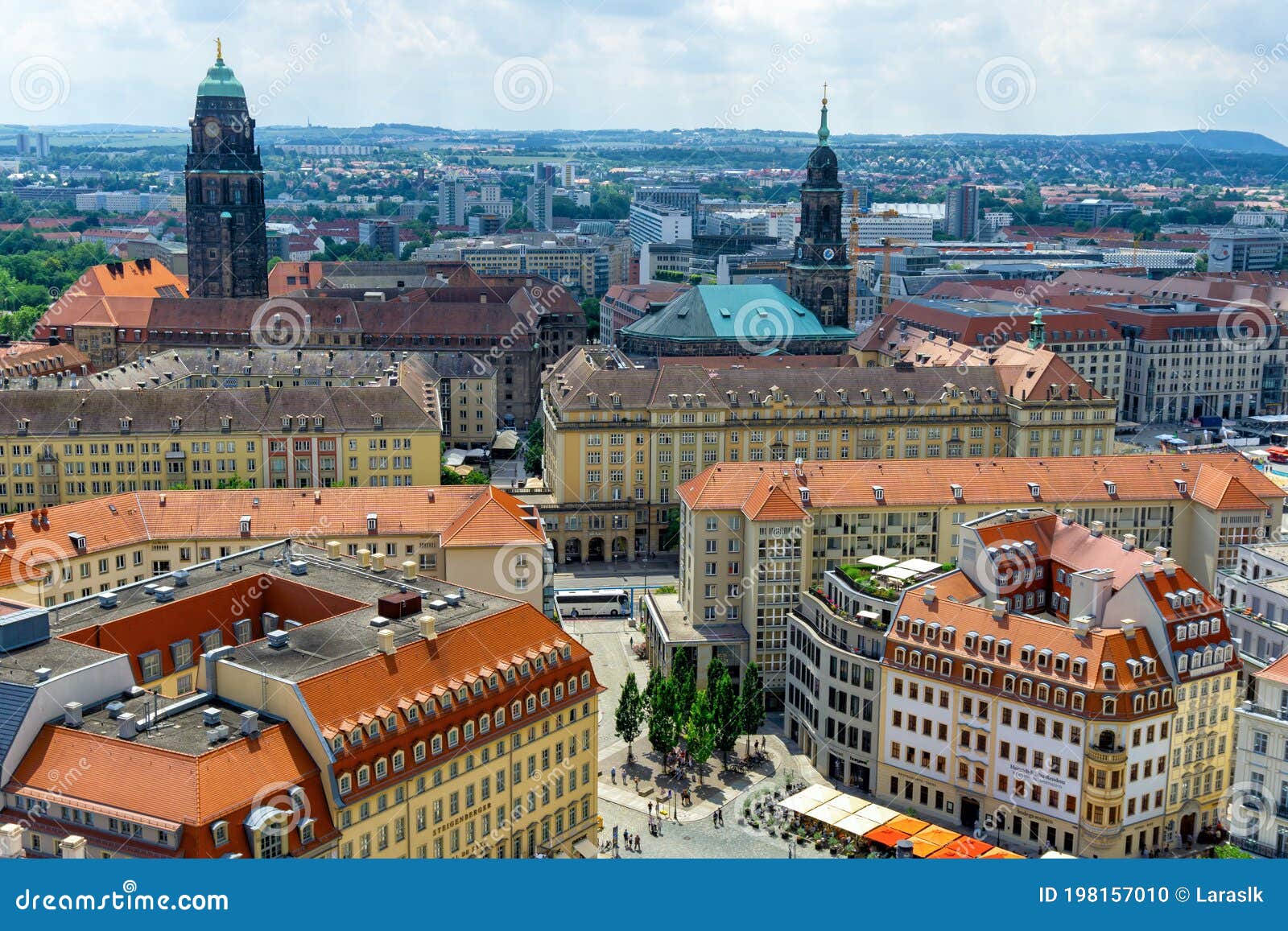 Dresden city center stock photo. Image of dresden, cathedral - 198157010
