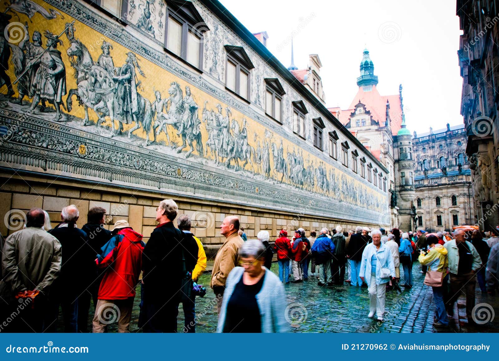 Dresden, Germany. Altmarkt, South-east Quarter, With Holy Cross Church ...