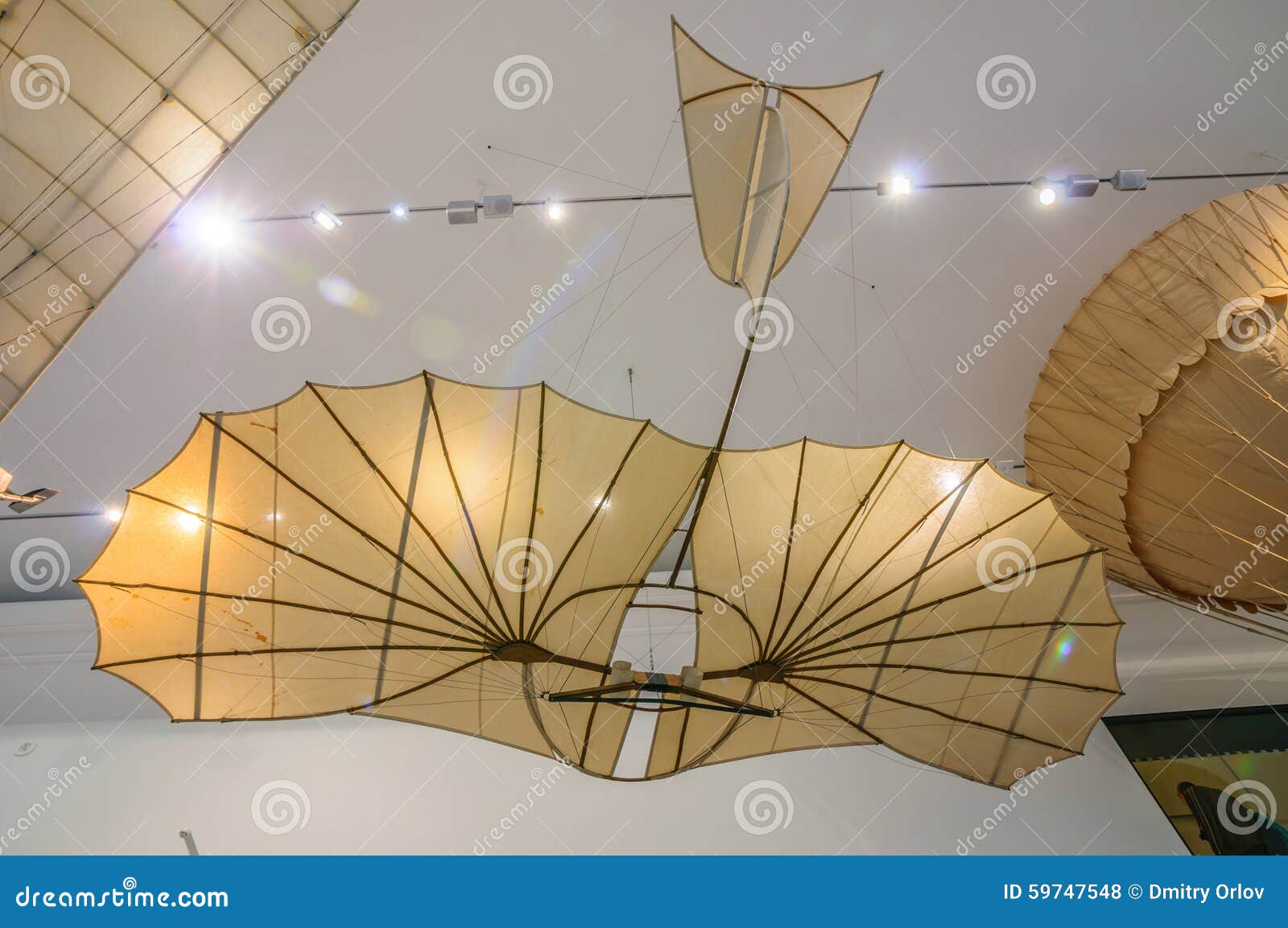 DRESDEN, GERMANY - MAI 2015: Ancient Flying Machine Based on the ...