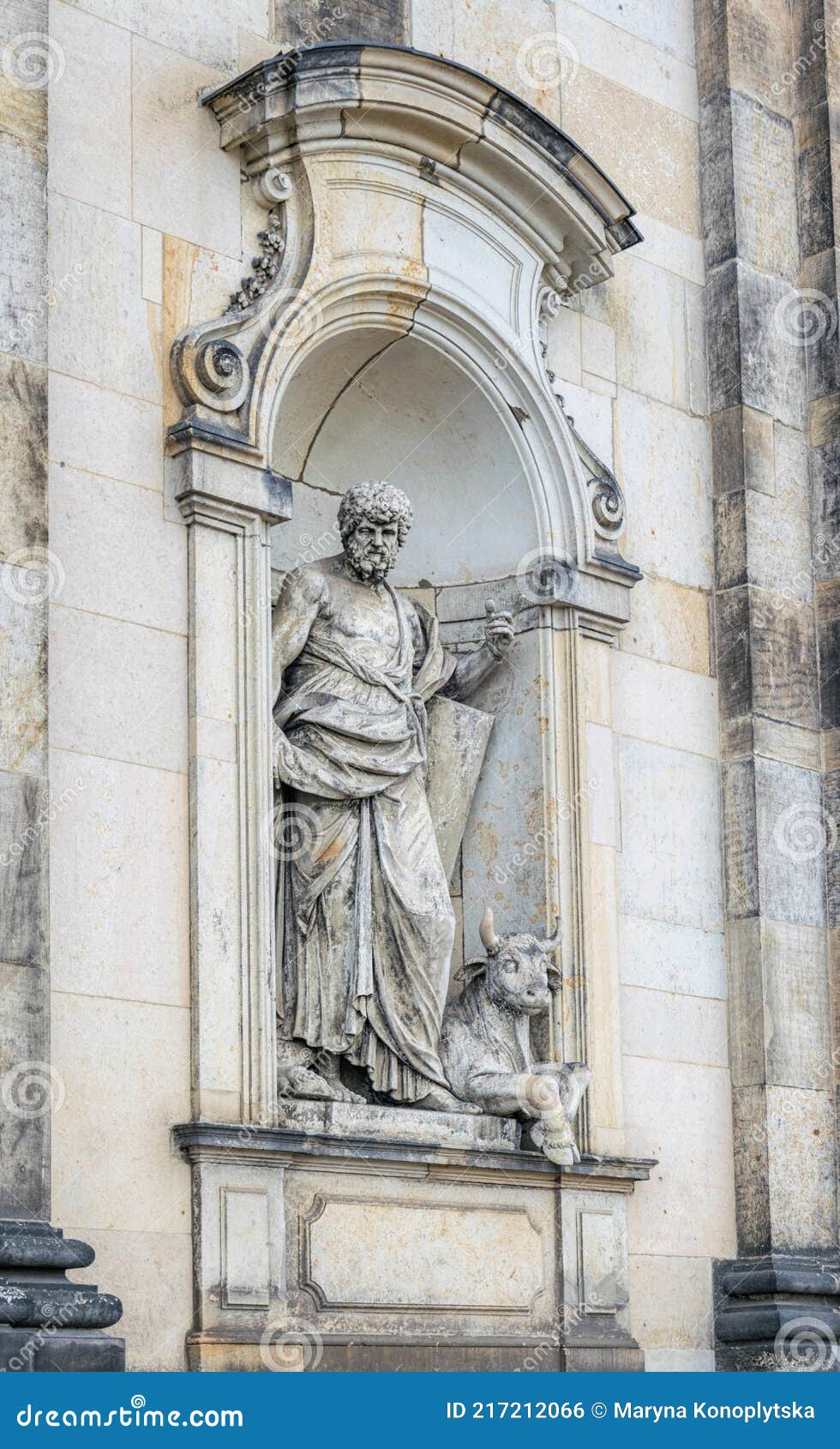 Stone Sculpture by Playwright Euripides Adorning the Facade of the ...