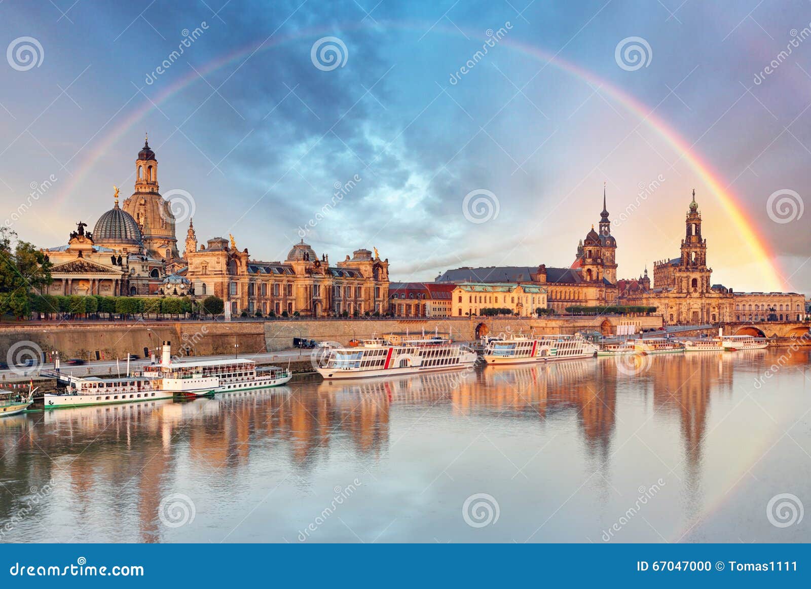 Dresden, Germany Skyline with Elbe River Stock Photo - Image of germany ...
