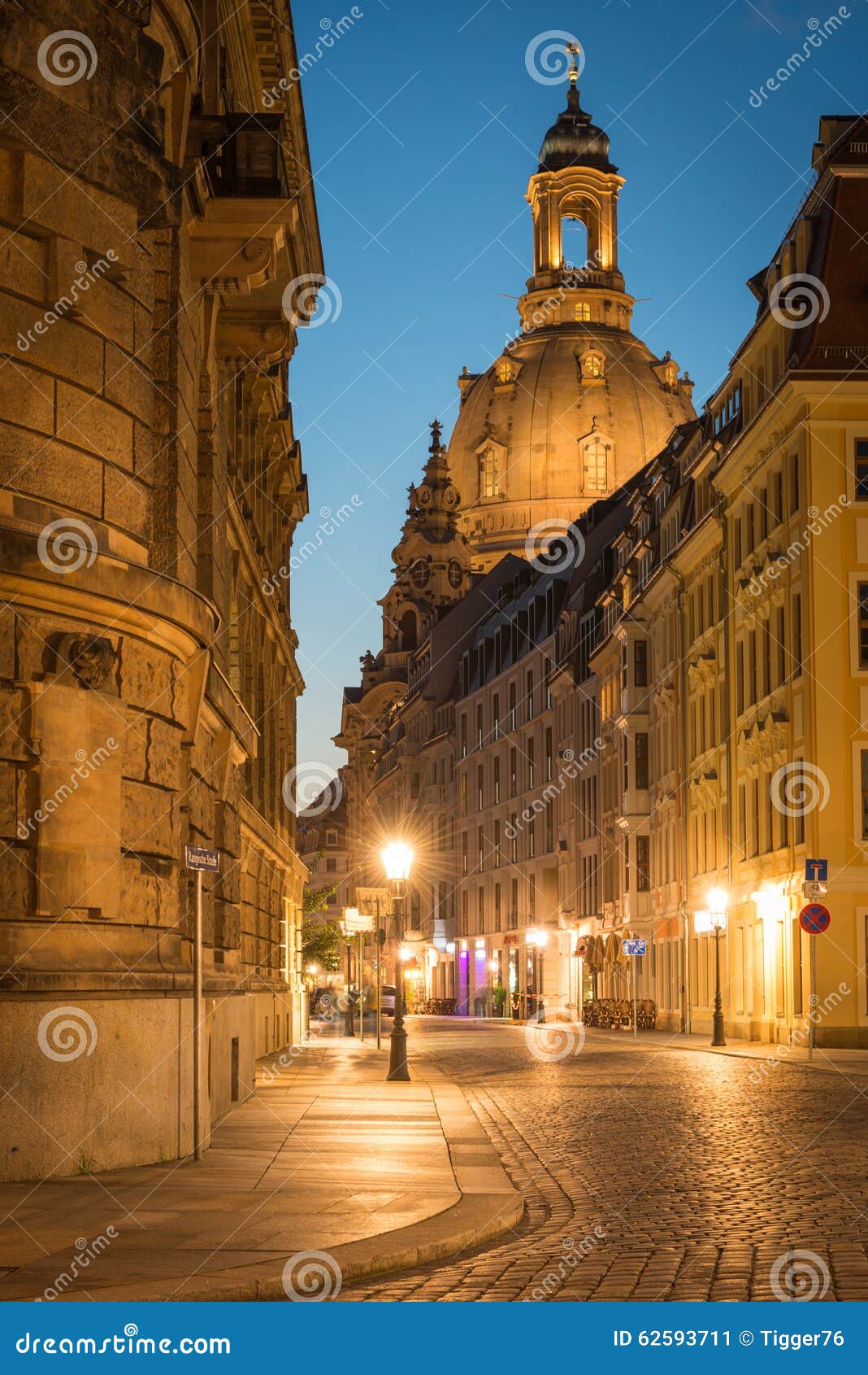 Dresden at Night, Germany stock image. Image of landmark - 62593711