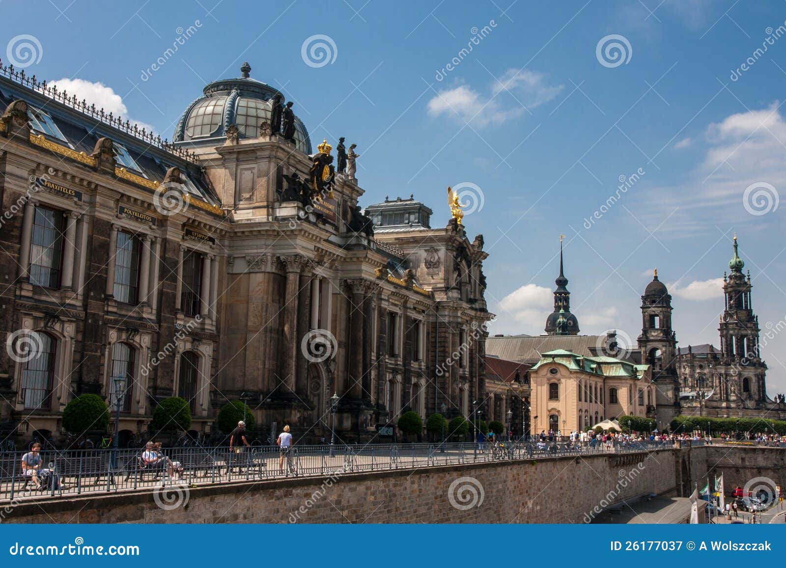 Dresden Old Town stock image. Image of form, attraction - 26177037
