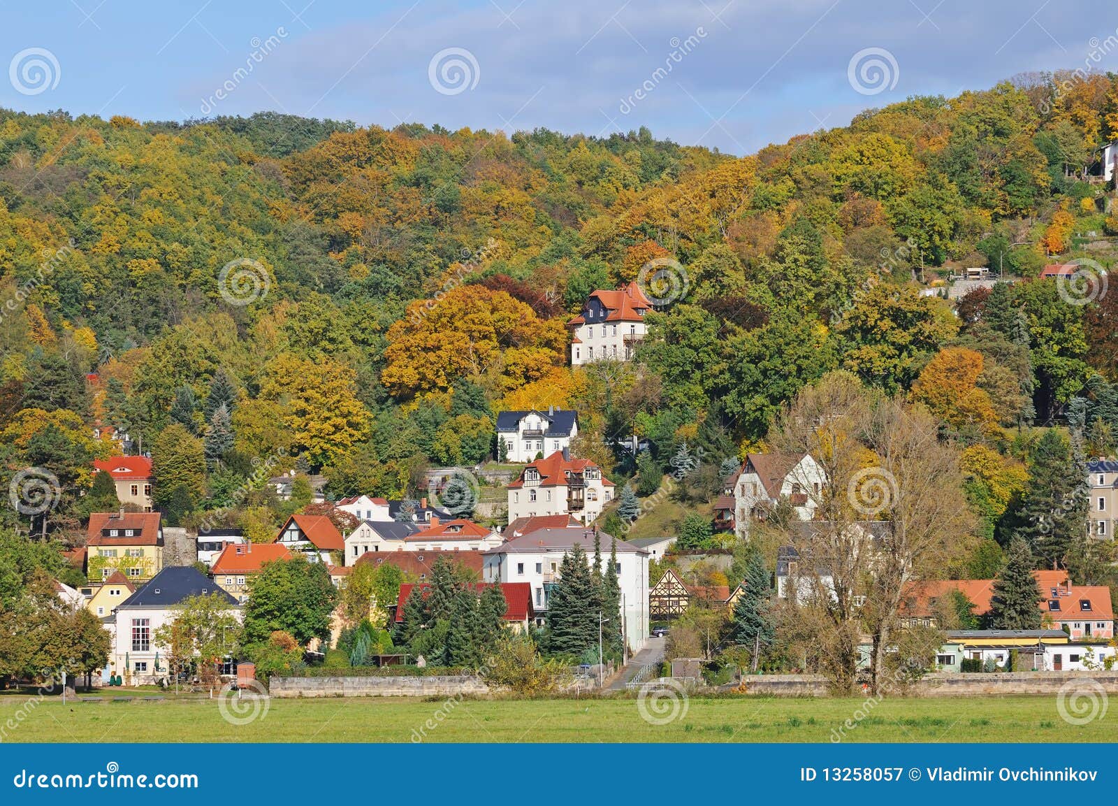 Dresden S Countryside in Autumn Colors Stock Image - Image of tranquil ...