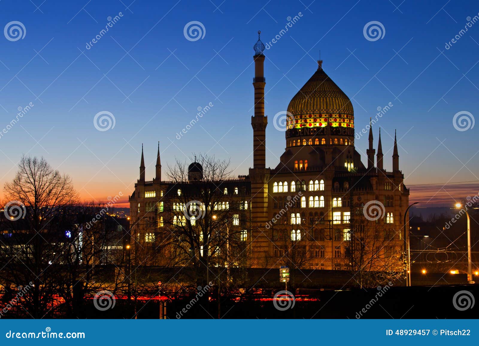 Dresden, Tobacco Mosque stock image. Image of light, factory - 48929457