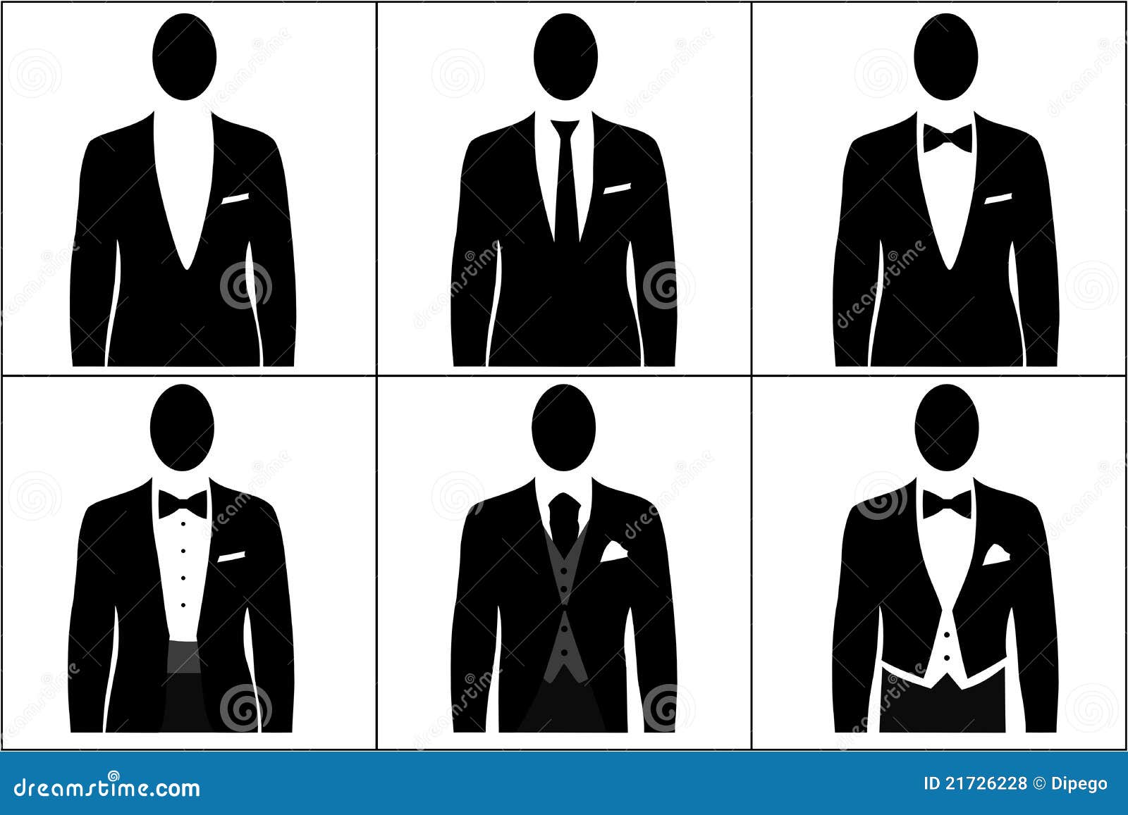 Dress code men stock illustration. Illustration of isolated - 21726228