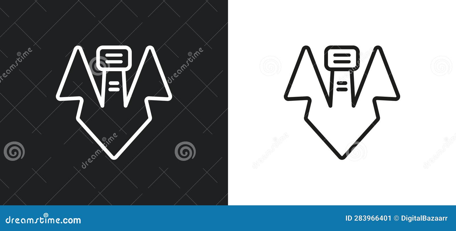 Dress Code Outline Icon in White and Black Colors. Dress Code Flat ...