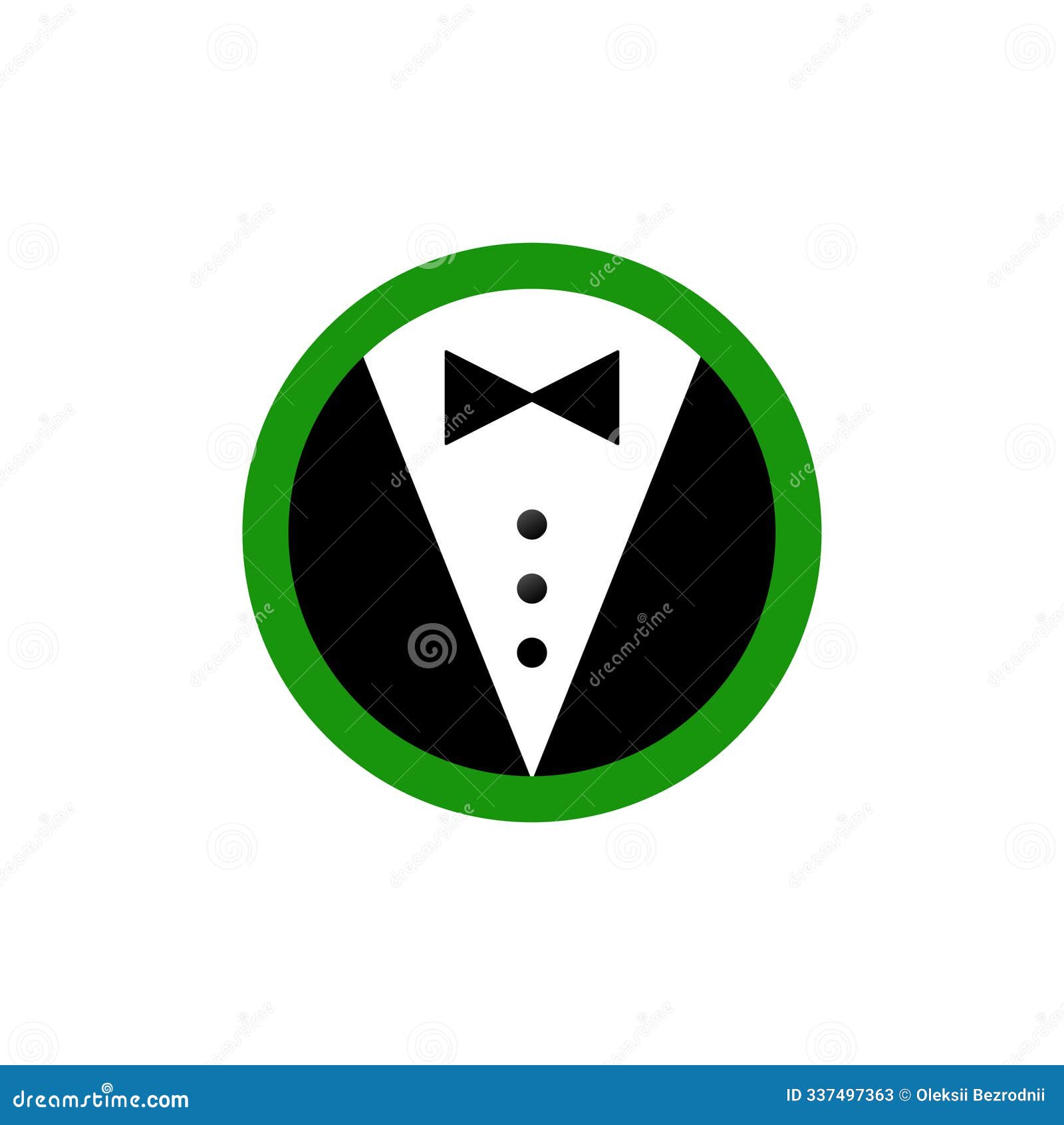 Dress Code Symbol with Green Ring Around. Stock Illustration ...