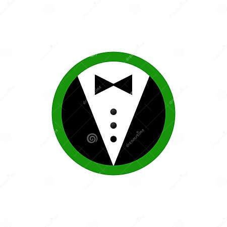 Dress Code Symbol with Green Ring Around. Stock Illustration ...