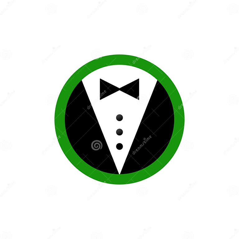 Dress Code Symbol with Green Ring Around. Stock Illustration ...
