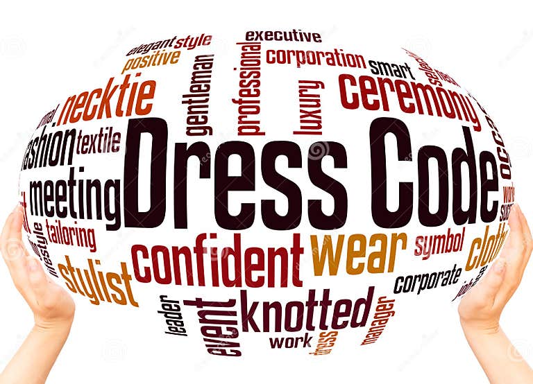 Dress Code Word Cloud Sphere Concept Stock Illustration - Illustration ...