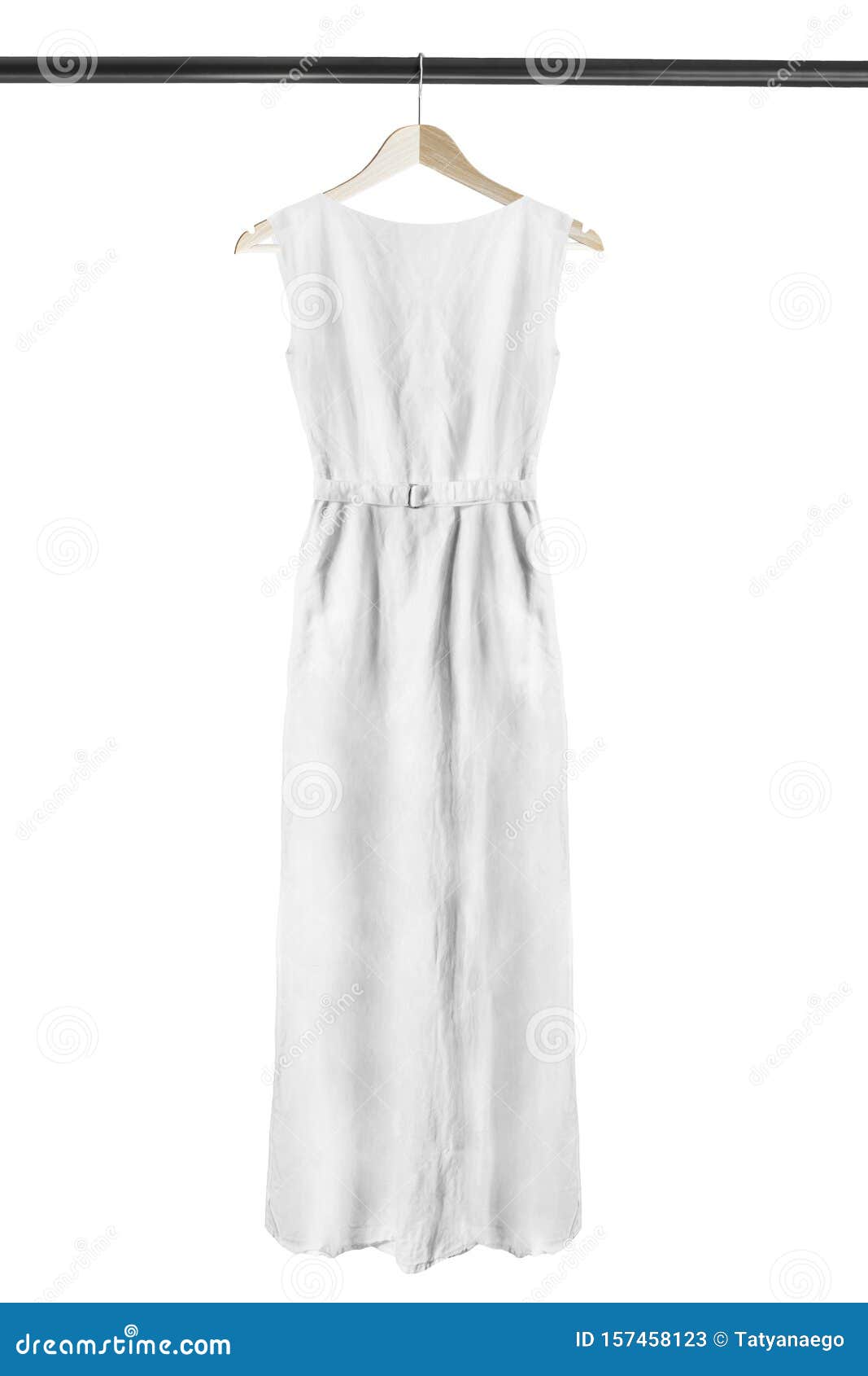 Dress On Hanger Isolated Stock Image Image Of Clothes 157458123