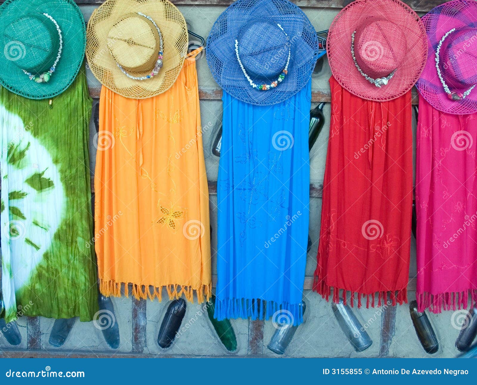 Dress and hat sale stock image. Image of color, commerce - 3155855