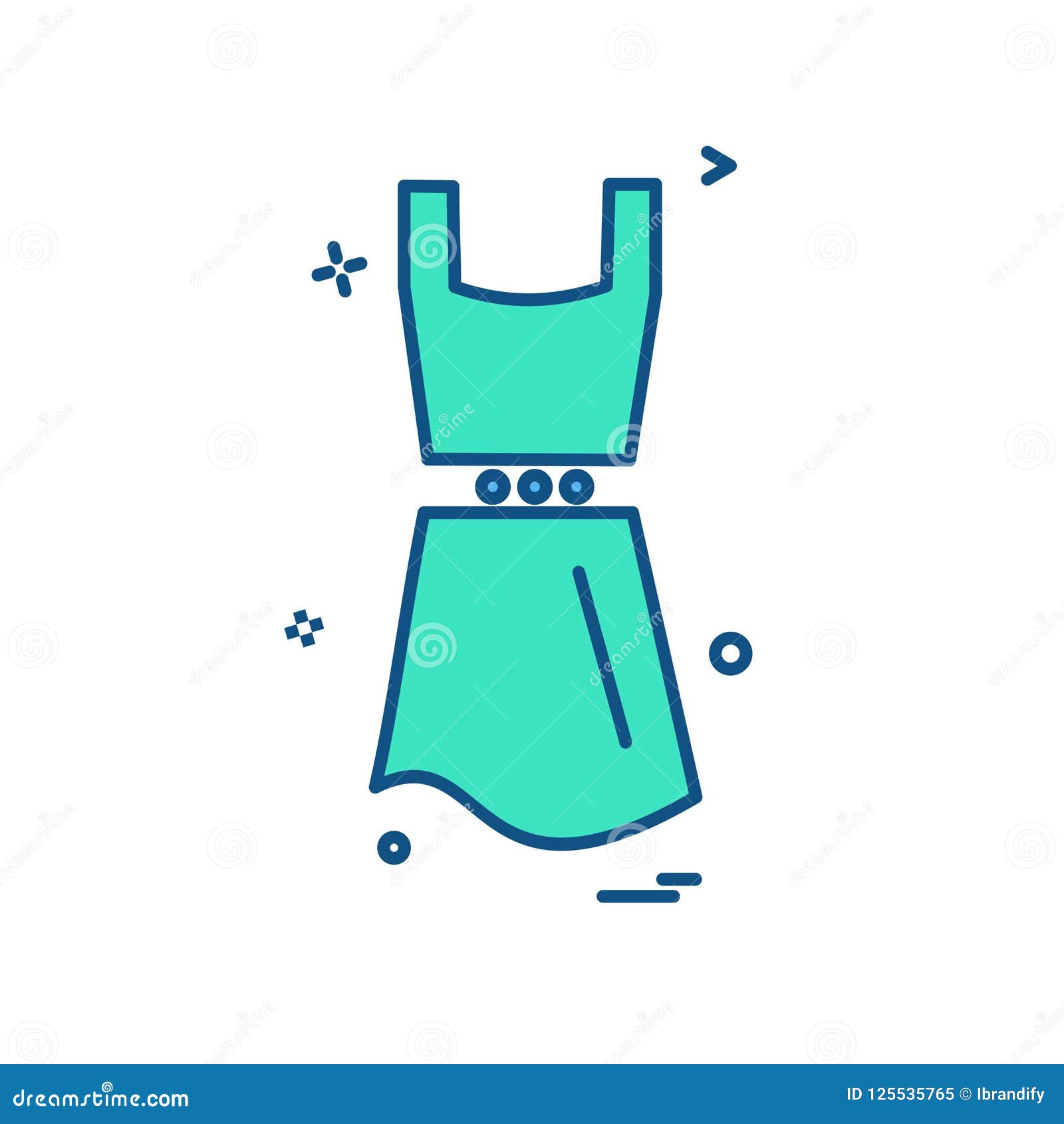 Dress icon design vector stock vector. Illustration of collection ...