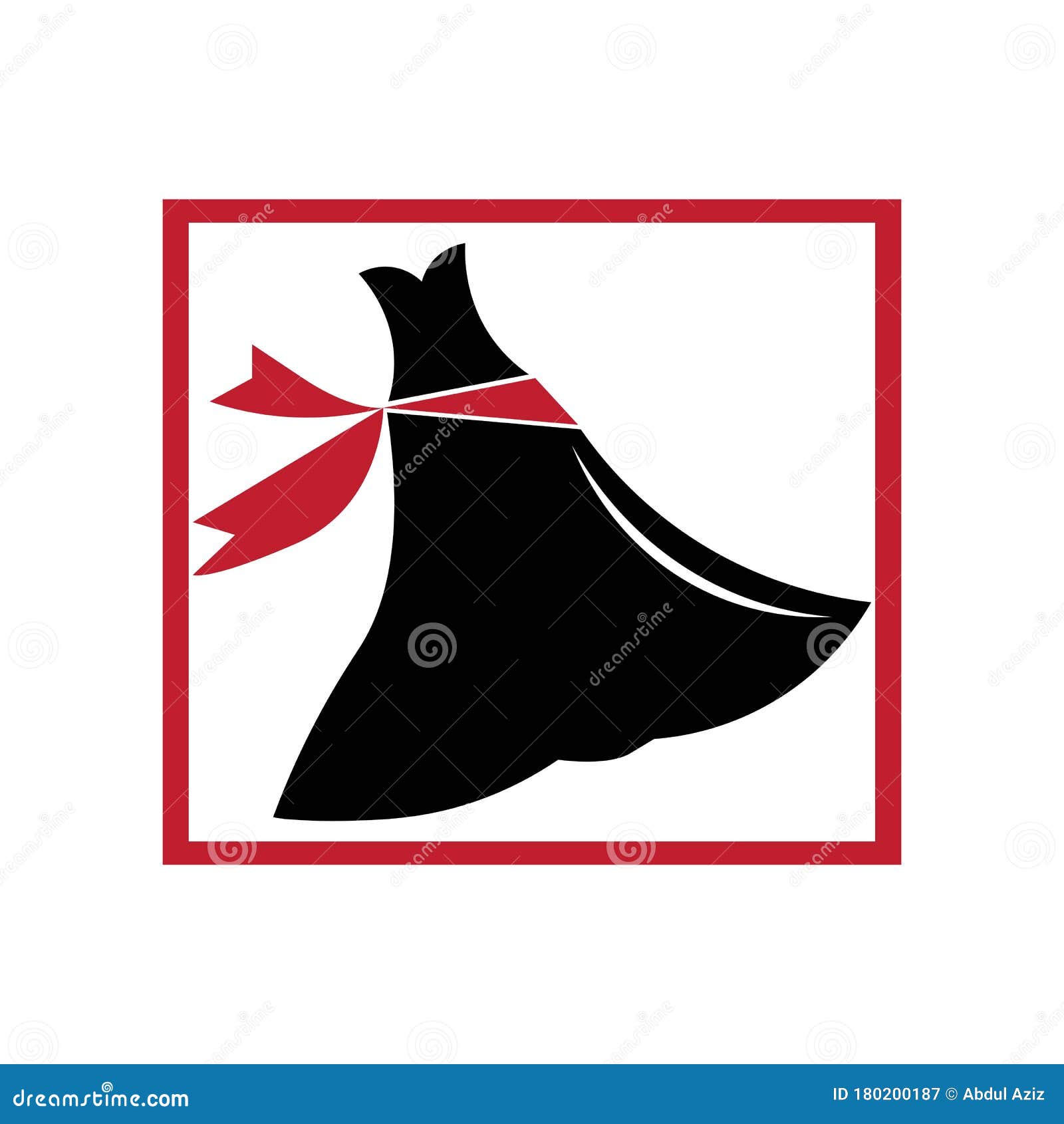 Dress Illustration Logo Vector Stock Vector - Illustration of symbol ...