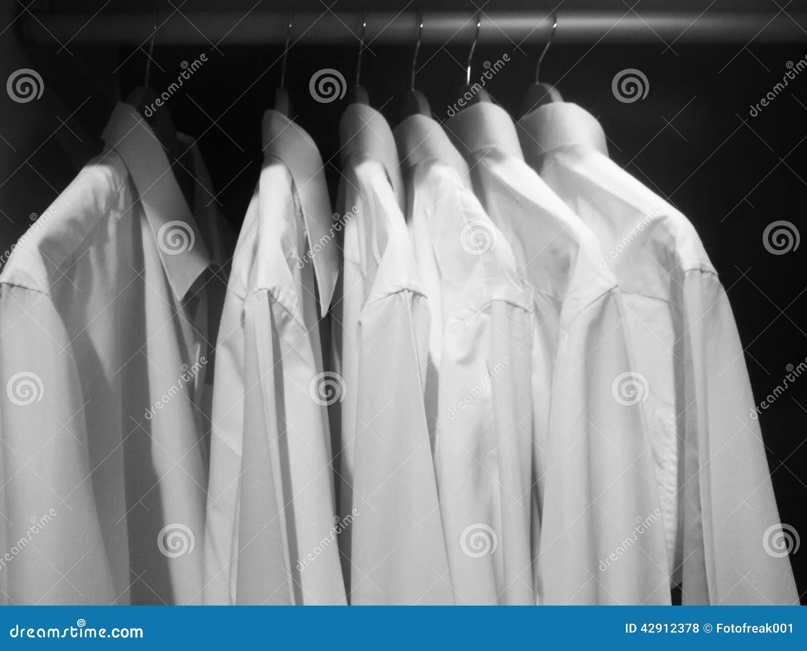 Dress shirts stock photo. Image of casual, hanger, clothes - 42912378
